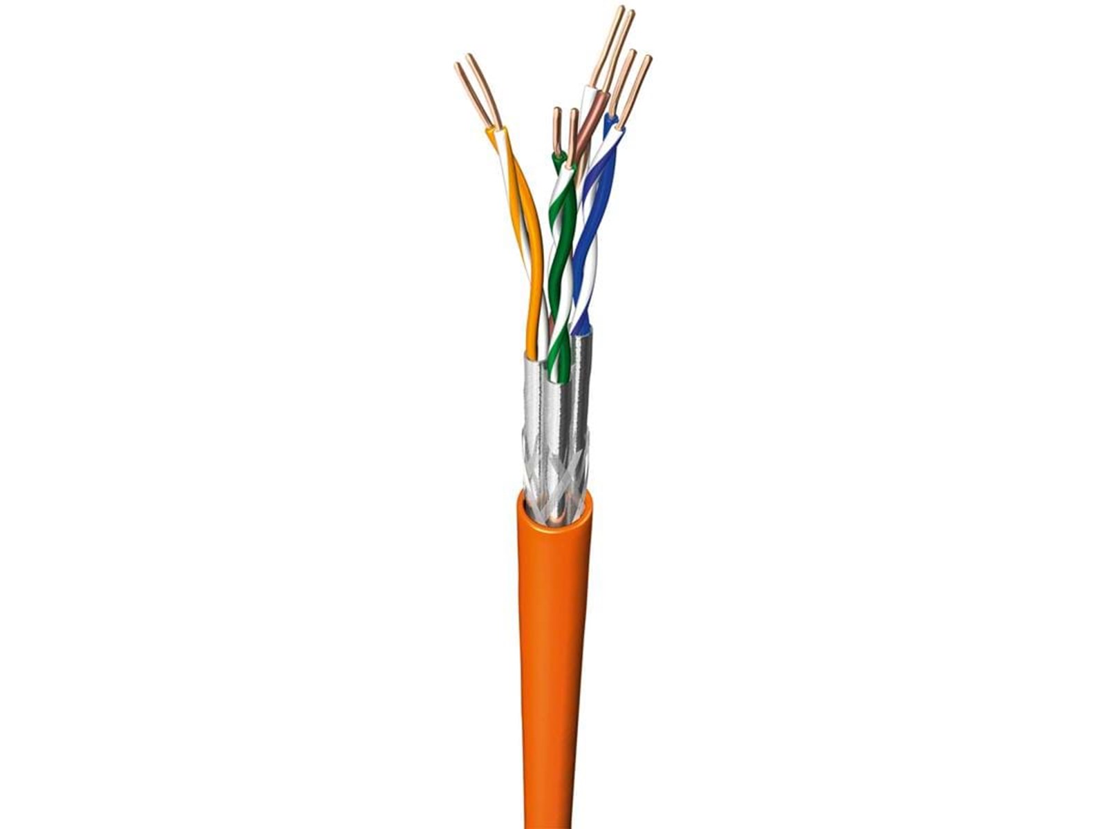Pro LAN STP CAT 7 900MHz - 100m - Orange - 100 meter | Billig