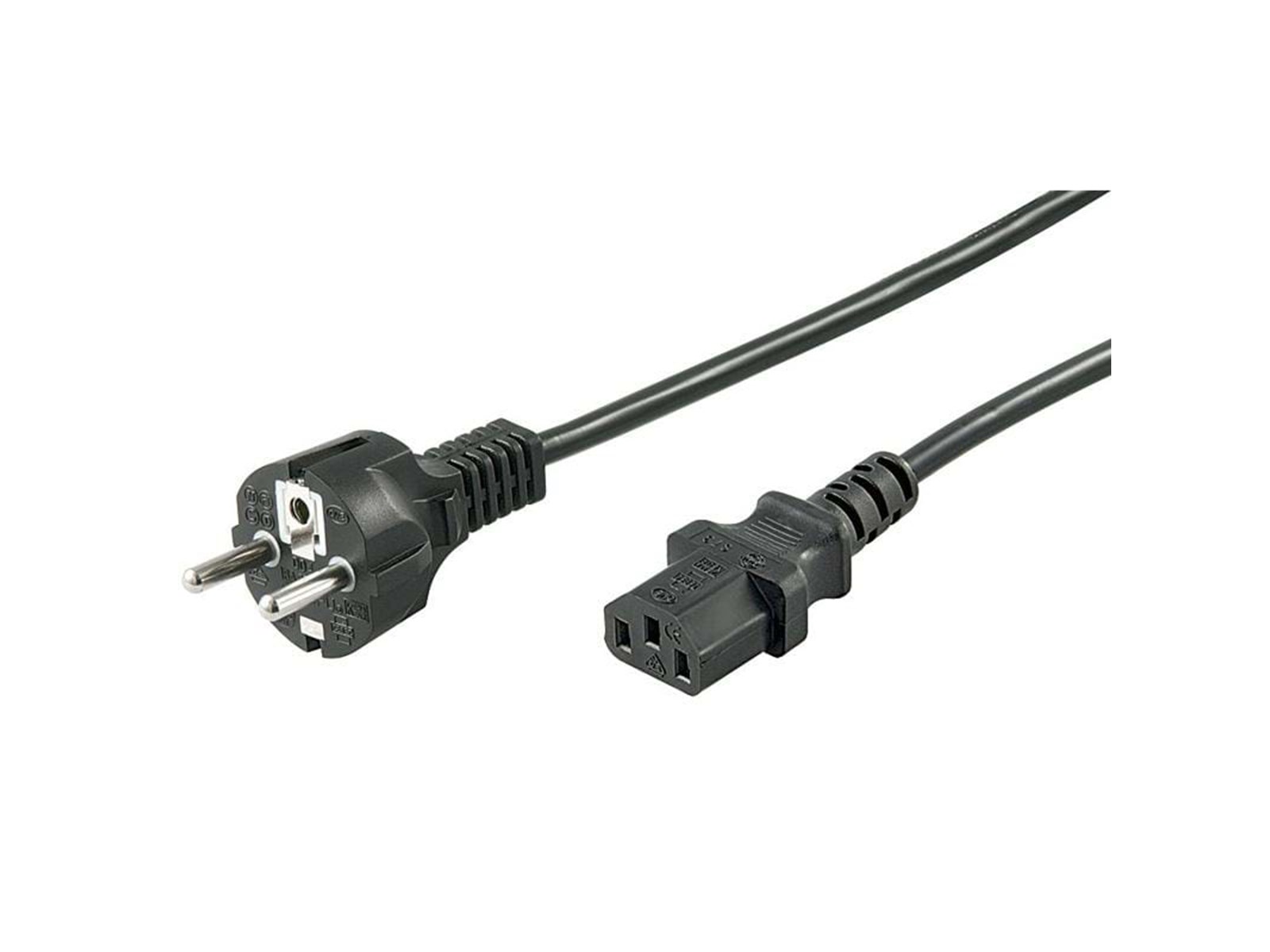 Pro Power cable C13 - Sort - 2 m | På lager | Billig