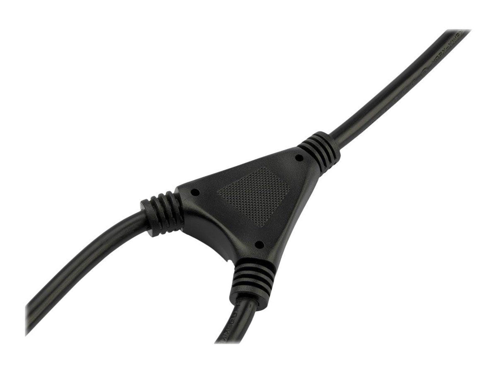 StarTech.com C13 Power Cord - Schuko to 2x C13 - Y Splitter Power Cable ...