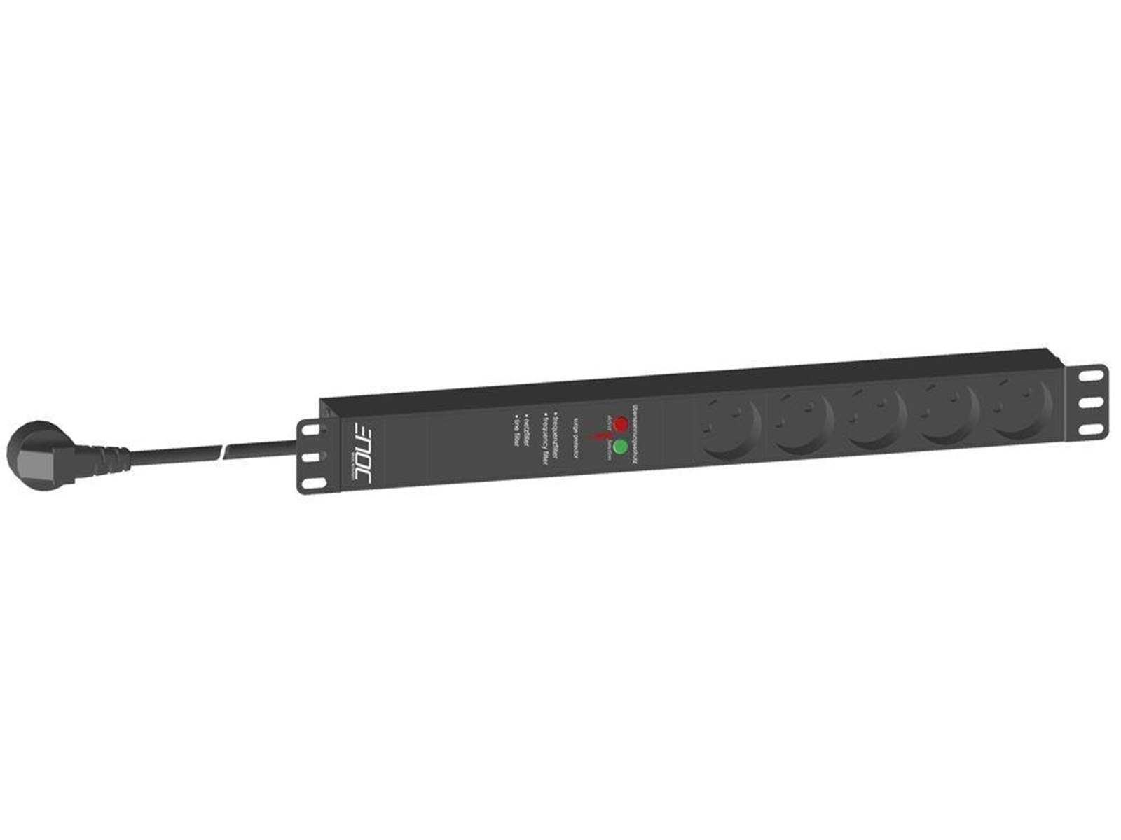 Enoc System Powerpanel 19" 5xLMJ med transientbeskyttelse 19" | Billig