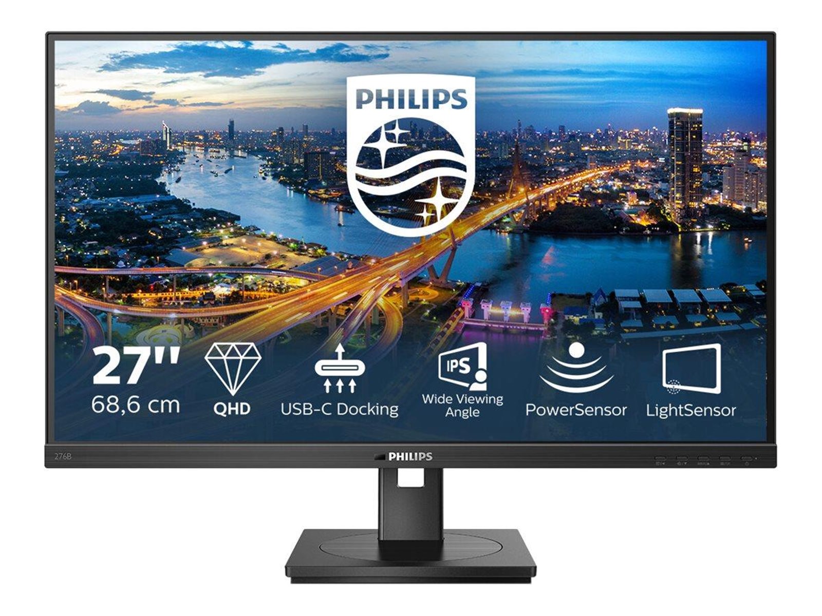 27" Philips B Line 276B1 - 2560x1440 - 75Hz - IPS - USB-C - Speakers