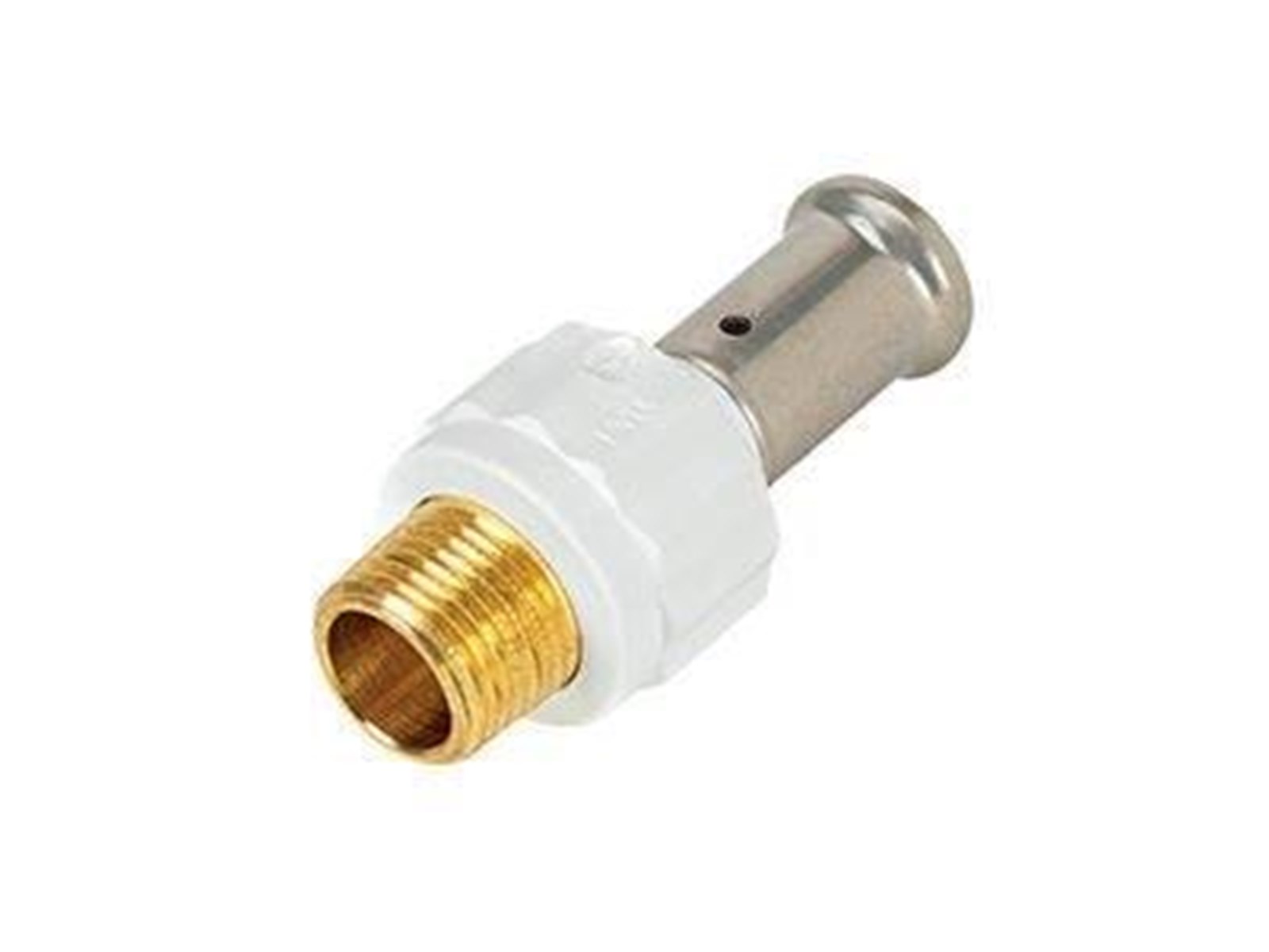 Henco pres kobling pvdf pres/udvendig gevind 16 mm x 12 | Billig