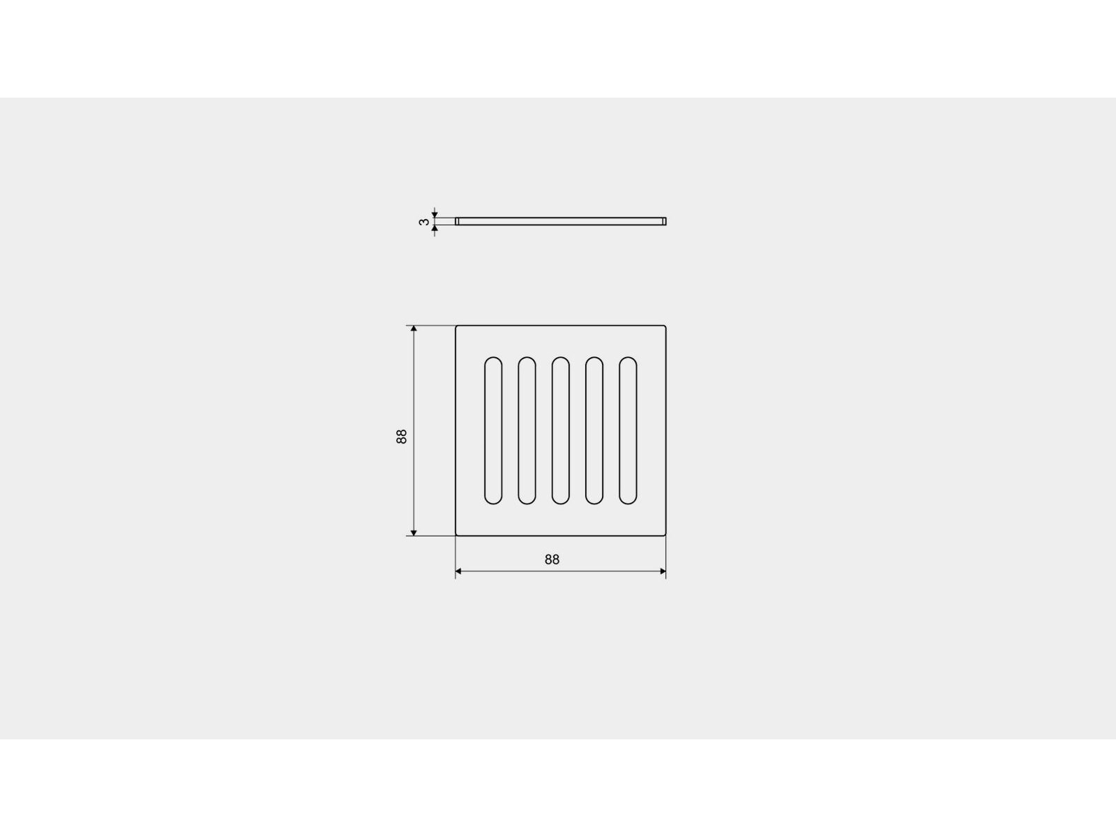 Unidrain ClassicLine rist Column, 100 x 100 mm | Billig