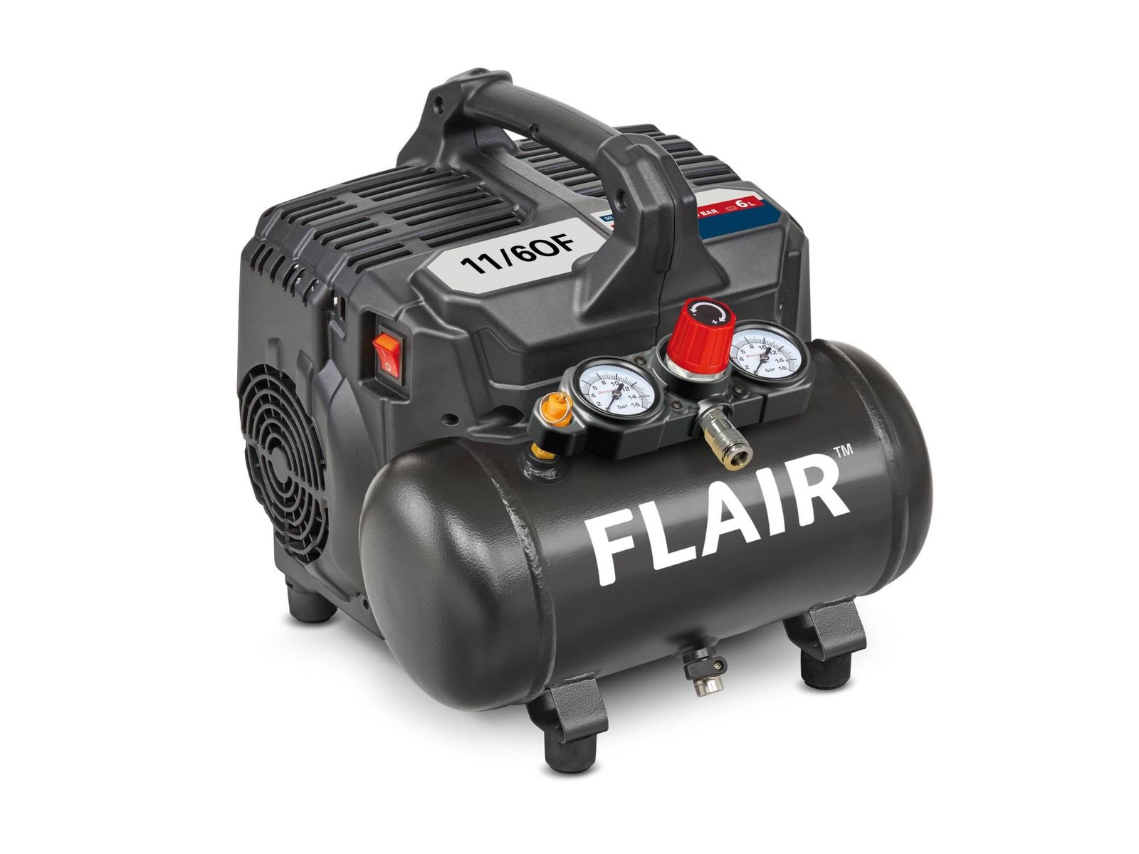 Flair 11/6of kompressor, 230v. 1,0 hk, lydsvag | Billig