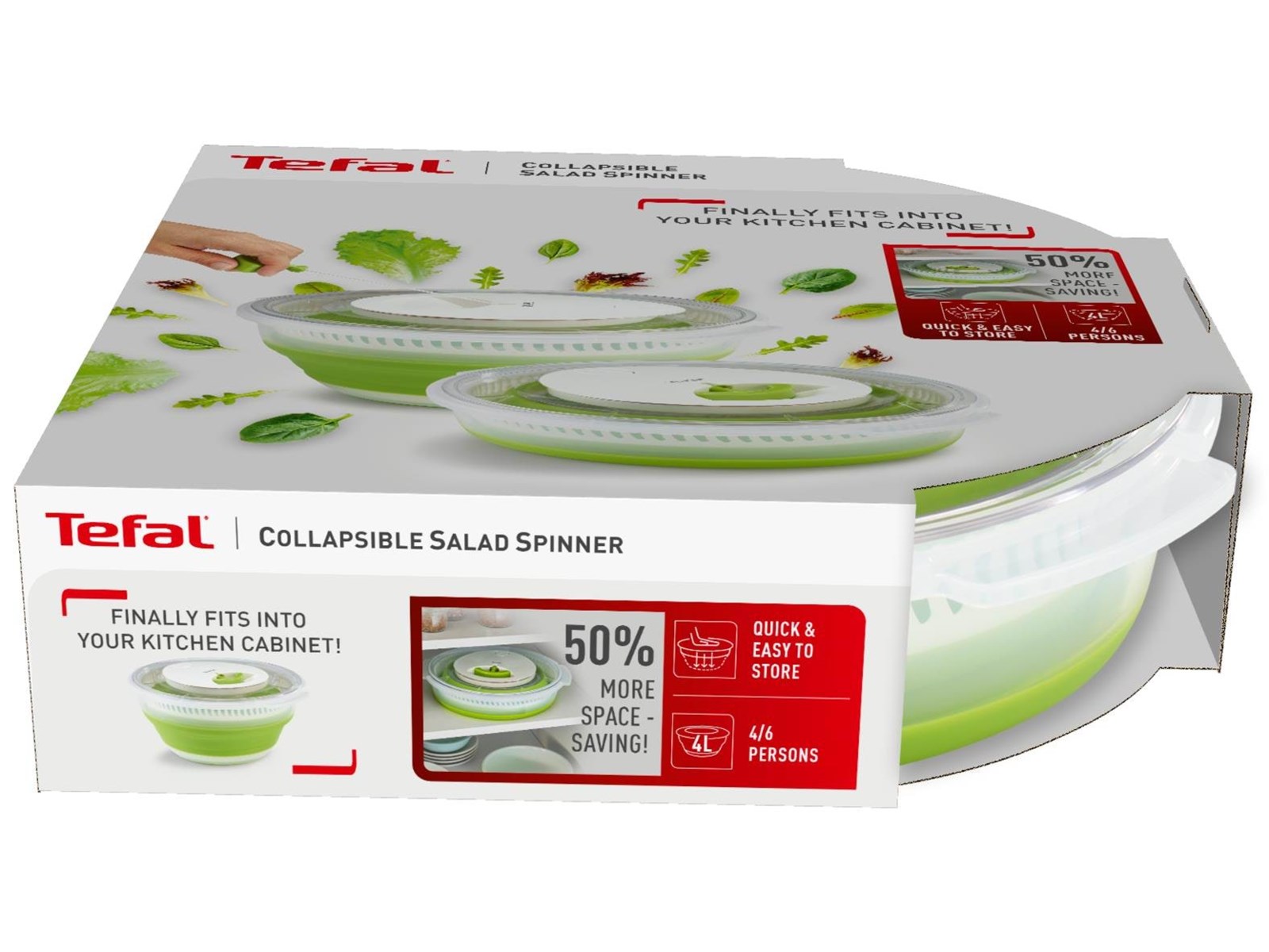 Tefal Collapsible Salad Spinner Tefal K25201 fødevare mølle | Billig
