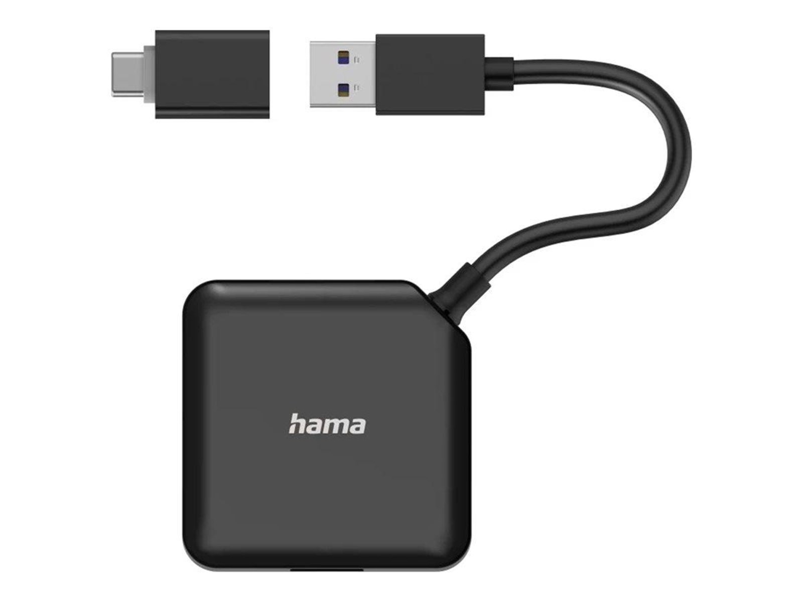 Hama - hub - 4 ports USB hub - USB 3.1 - 4 ports - Sort | Billig