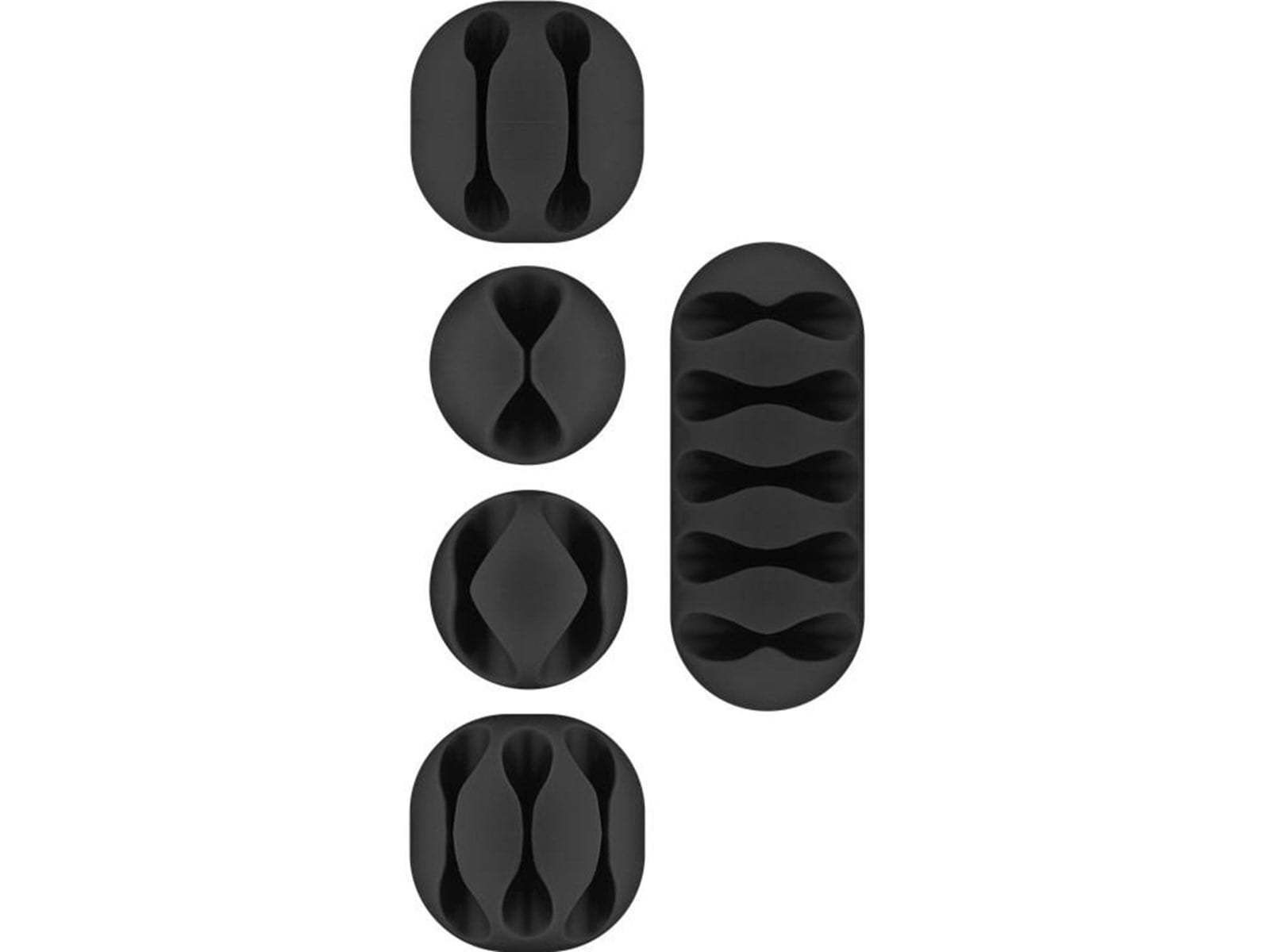 Pro Cable Management Set black Kabelstyringspakke, sort | På lager