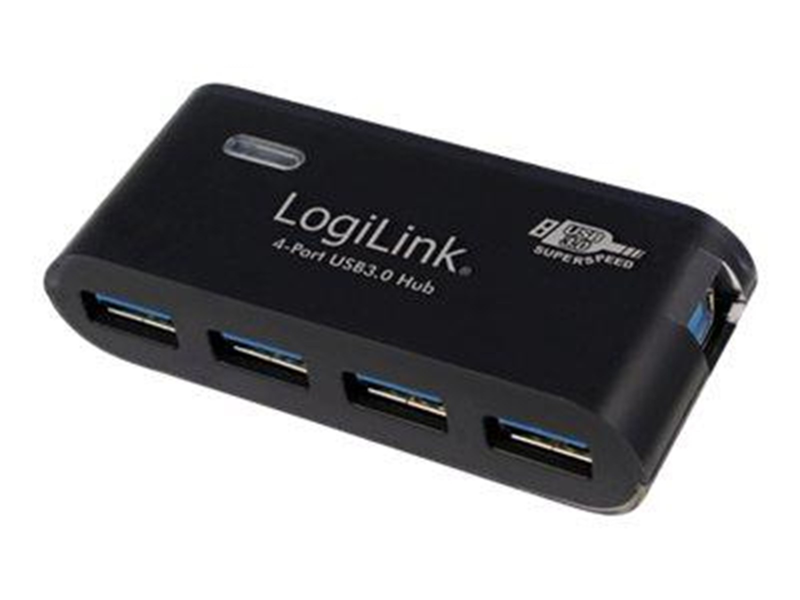 LogiLink USB 3.0 hub 4-port black USB hub - USB 3.2 - 4 ports - Sort