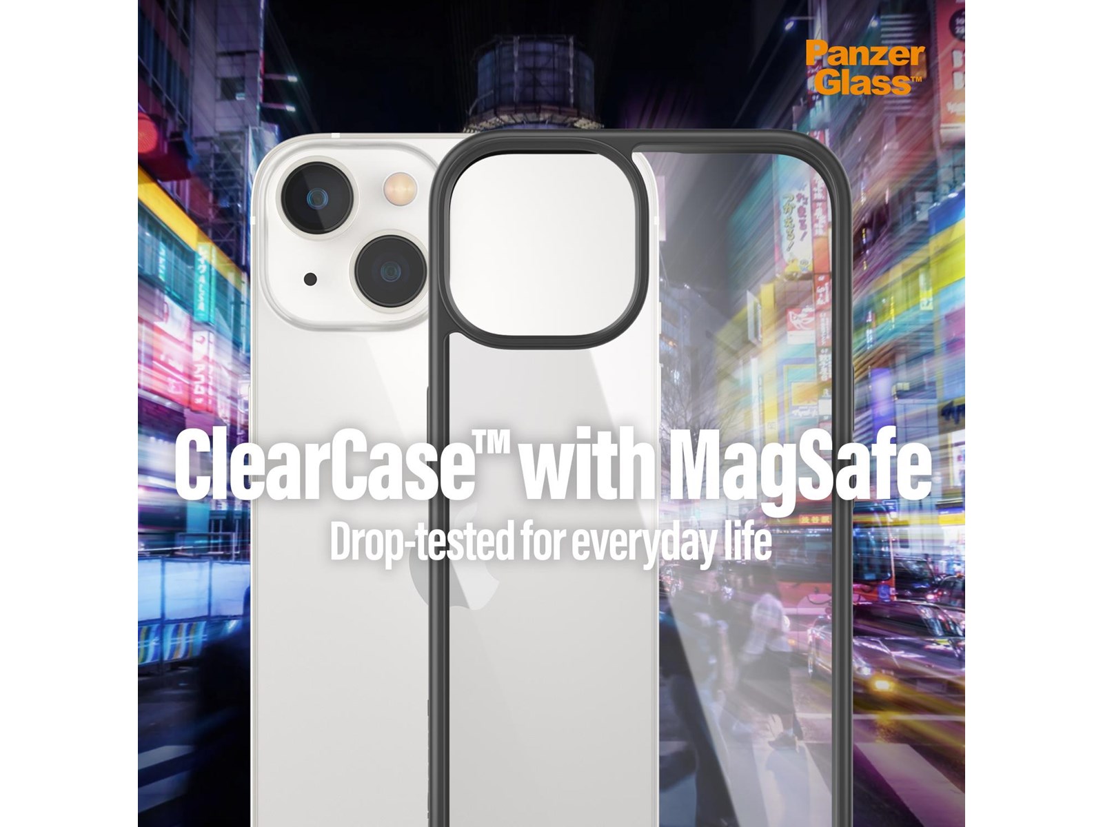 PanzerGlass ClearCase Apple iPhone 14 | 13 | Black | På lager | Billig