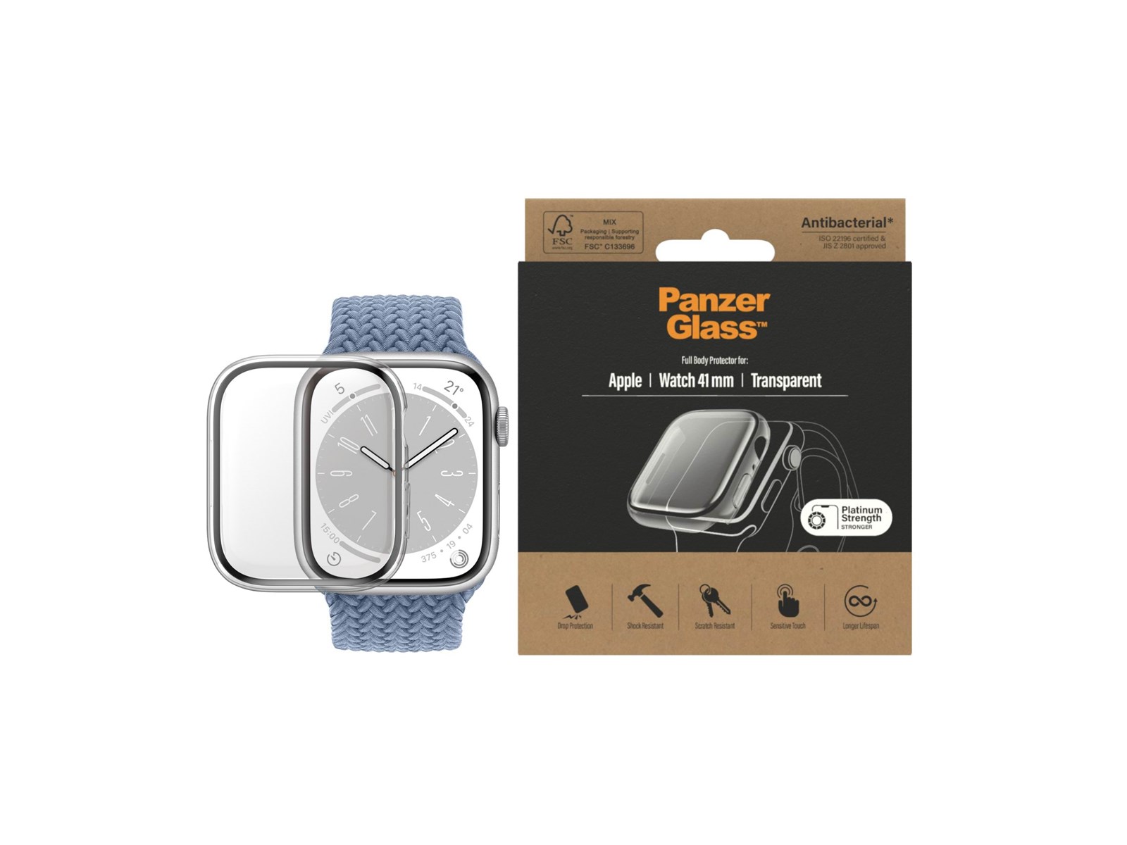 PanzerGlass Screen Protection Full Body Apple Watch Series 9 | 8 | 7 ...
