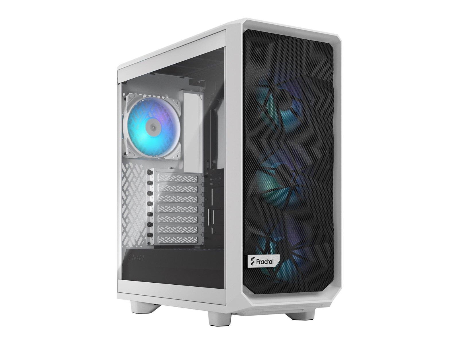 Fractal Design Meshify 2 Compact RGB - White TG Clear Tint - Kabinet