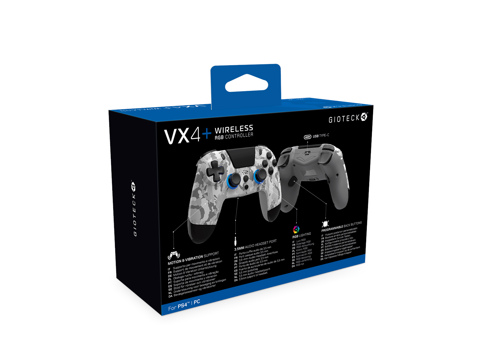 Gioteck Vx4 Wireless Controller Sony Playstation 4 Billig