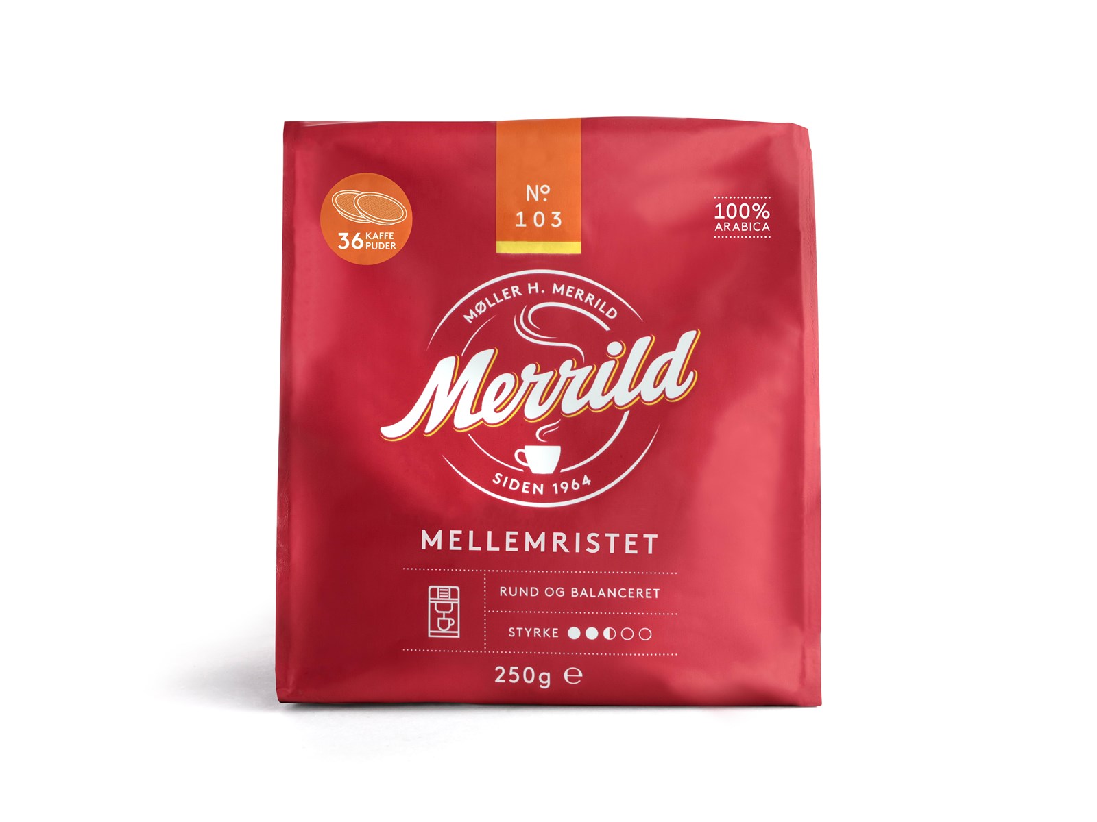 MERRILD Medium roast 36 pods | Billig