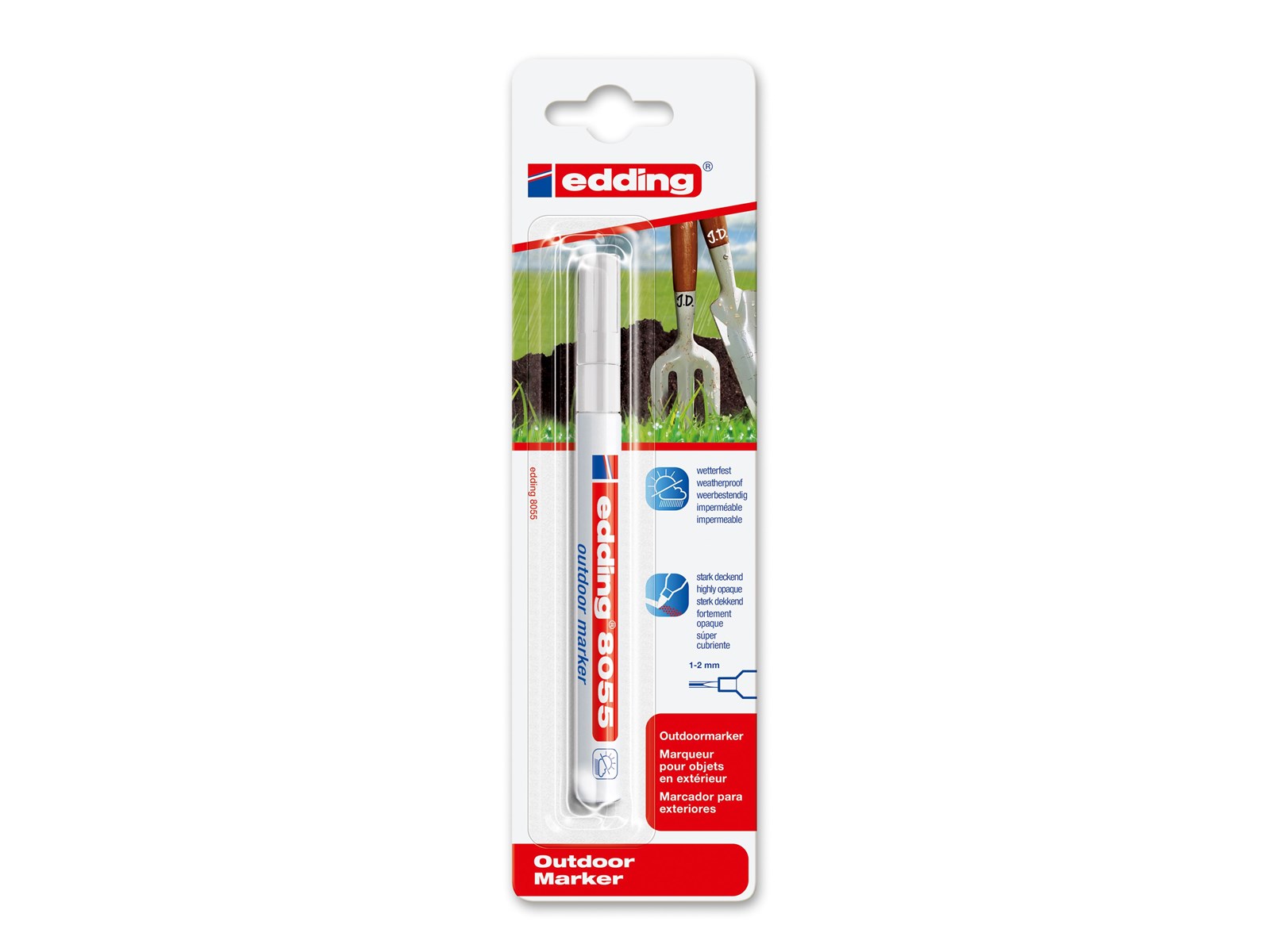 Edding e-8055 outdoor marker hvid | Billig