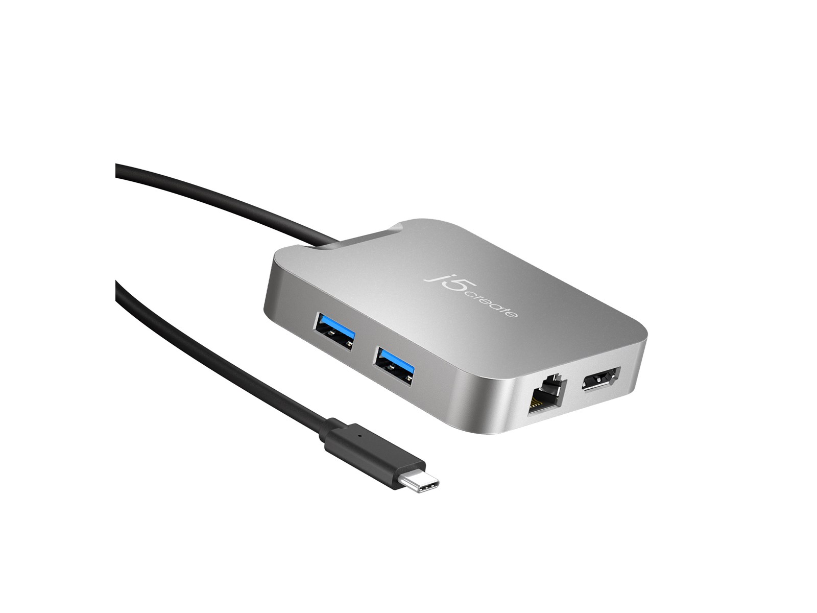 j5create 5-in-1 Multi-Port Adapter (with Ethernet and PD) | På lager