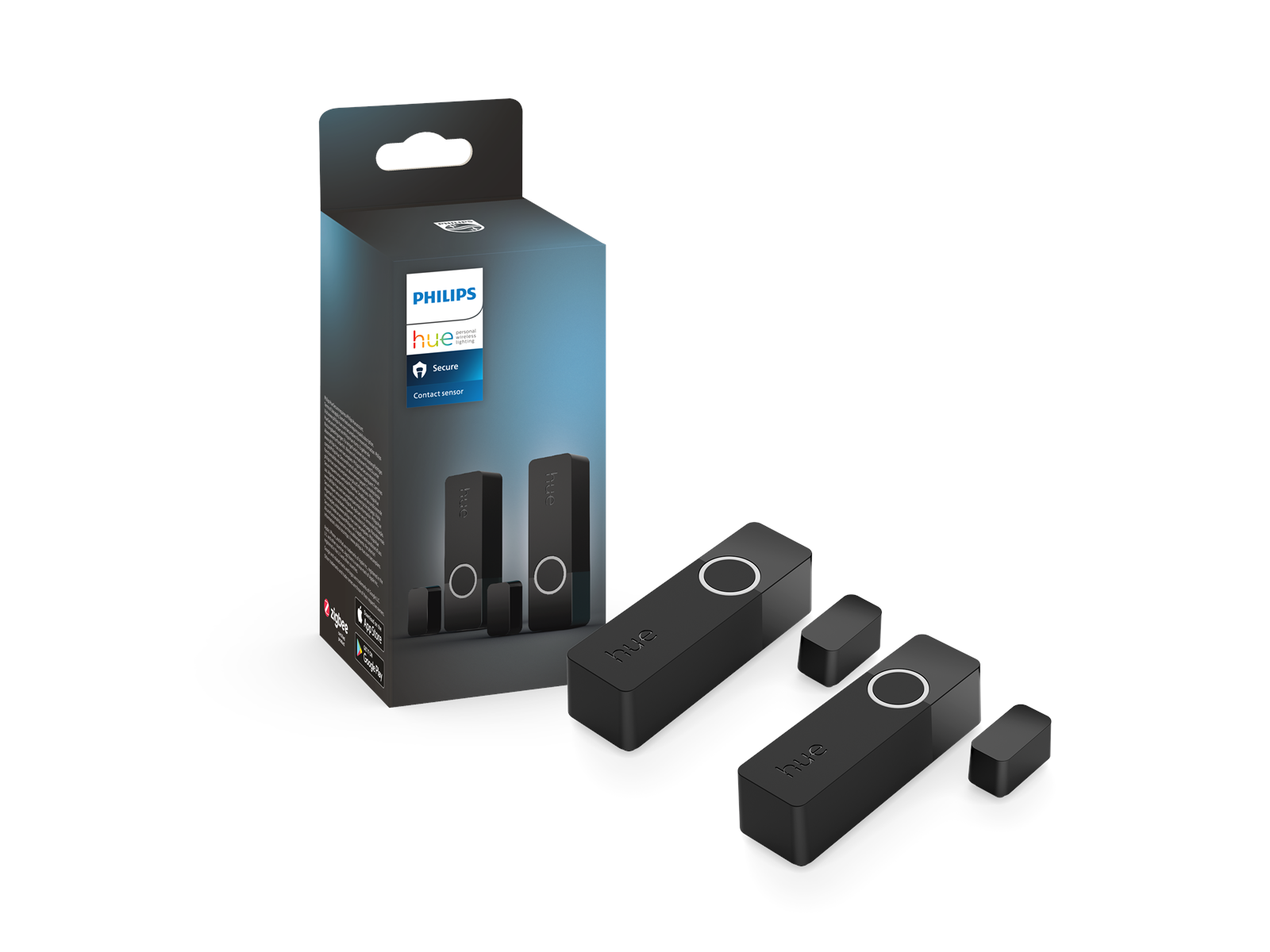 Philips Hue Secure contact sensor Black 2 pack | Billig