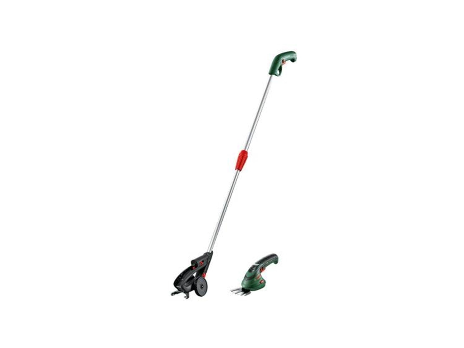 Bosch ISIO 3 Cordless Telescopic Grass Shear set | Billig