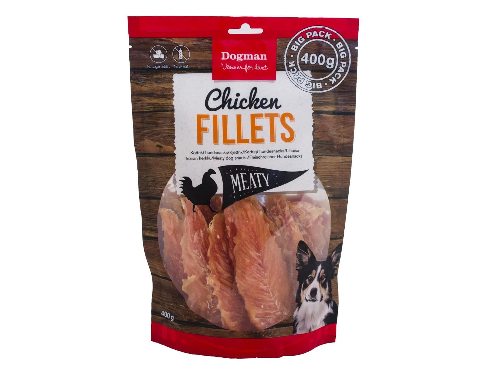 Dogman Meaty Chicken Fillets Dog Treats 400g | Billig