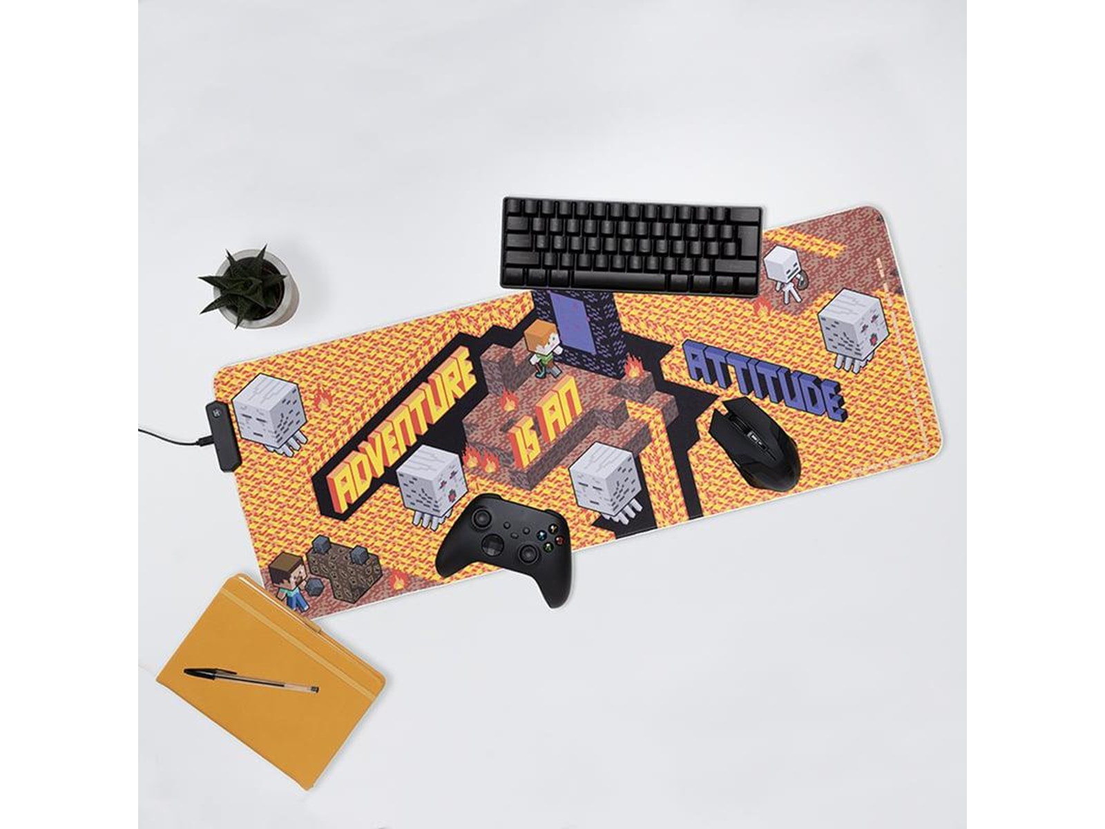 Paladone Minecraft Light Up Desk Mat 30 x 80 cm | Billig