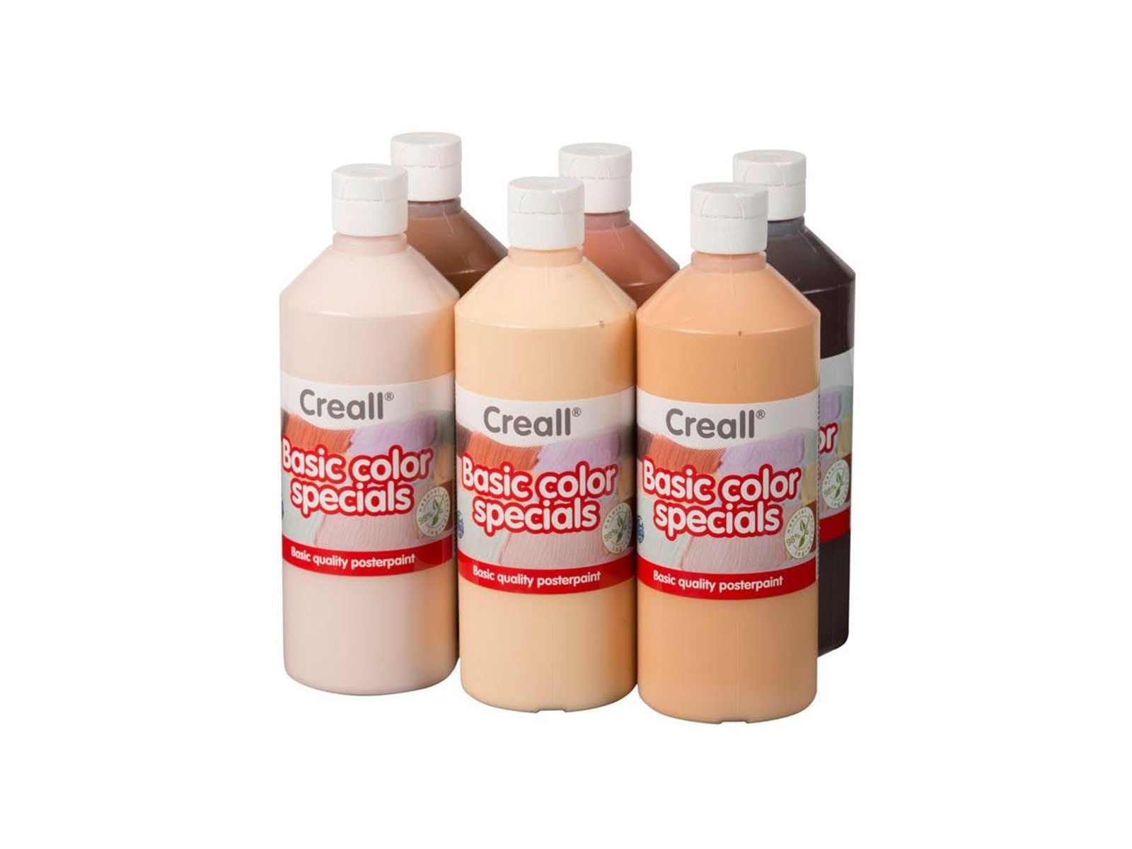 Creall School paint set Colors of the World 6x500ml | Billig