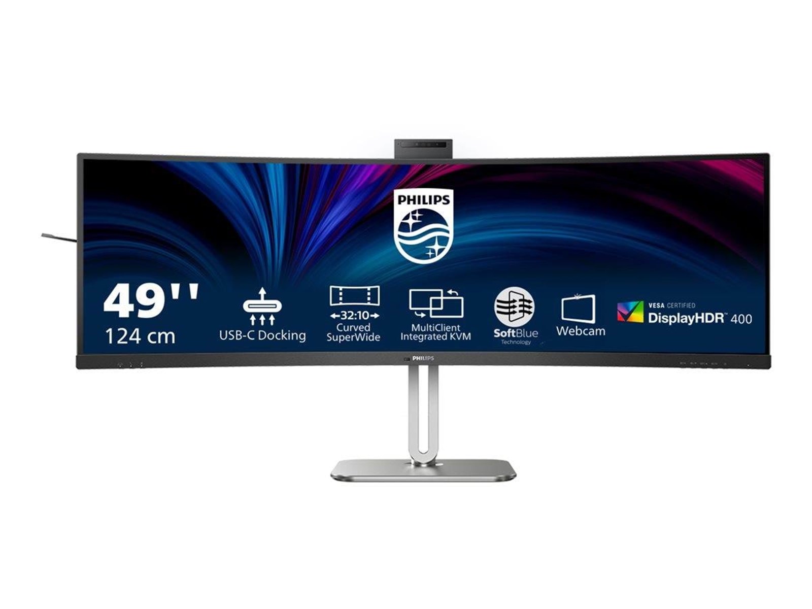 49" Philips 6000 Series - 5120x1440 - 100W USB-C - KVM Switch - RJ45