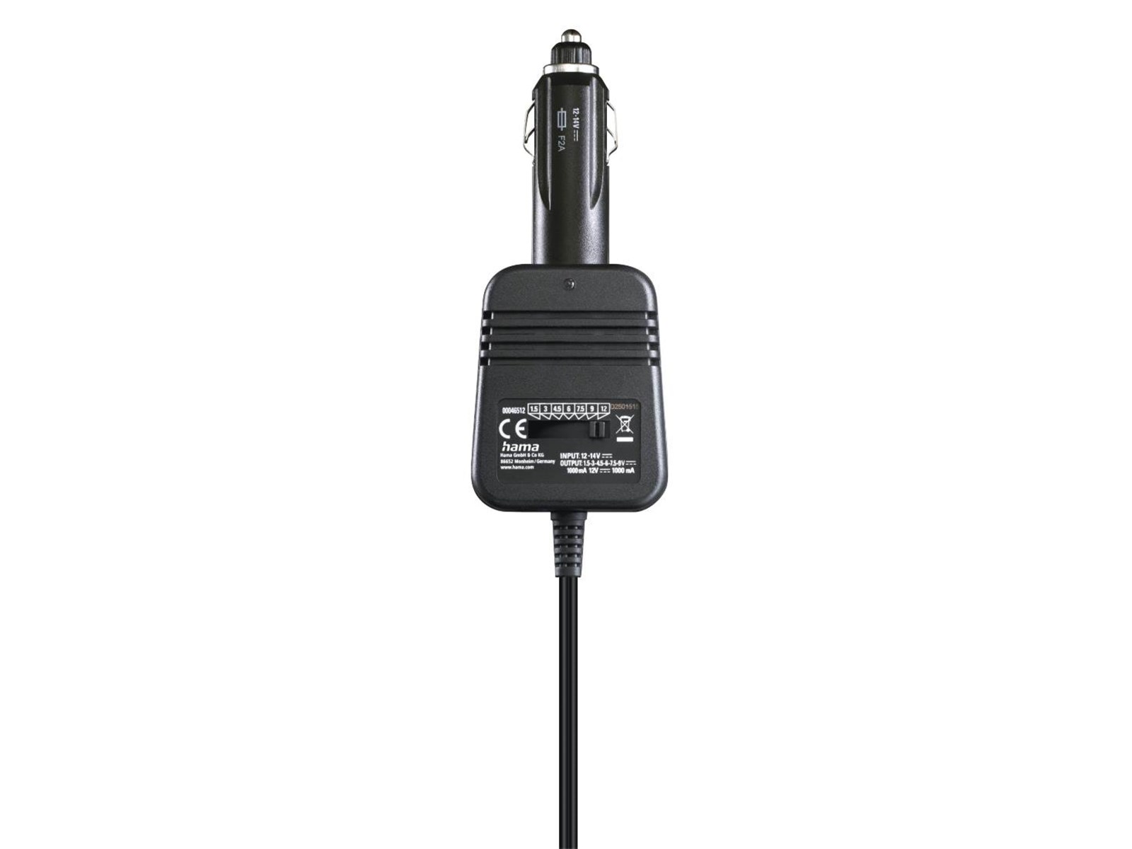 Hama Power Supply Unit for Cars 12V 1000mA Strømforsyning - ATX - 80 Plus