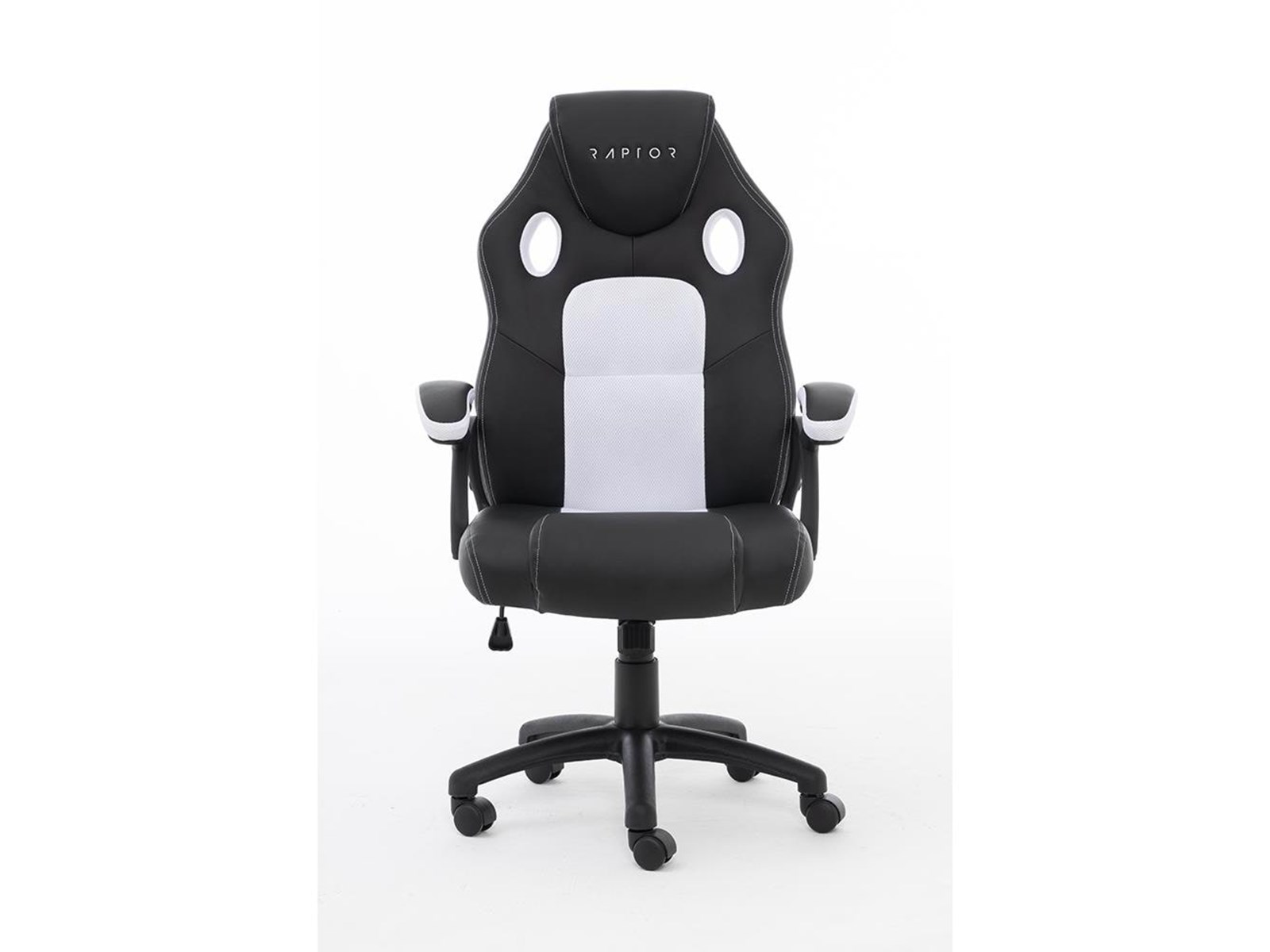 Raptor Gaming Chair GS-40 Compact PU & Fabric Black/White - *DEMO*