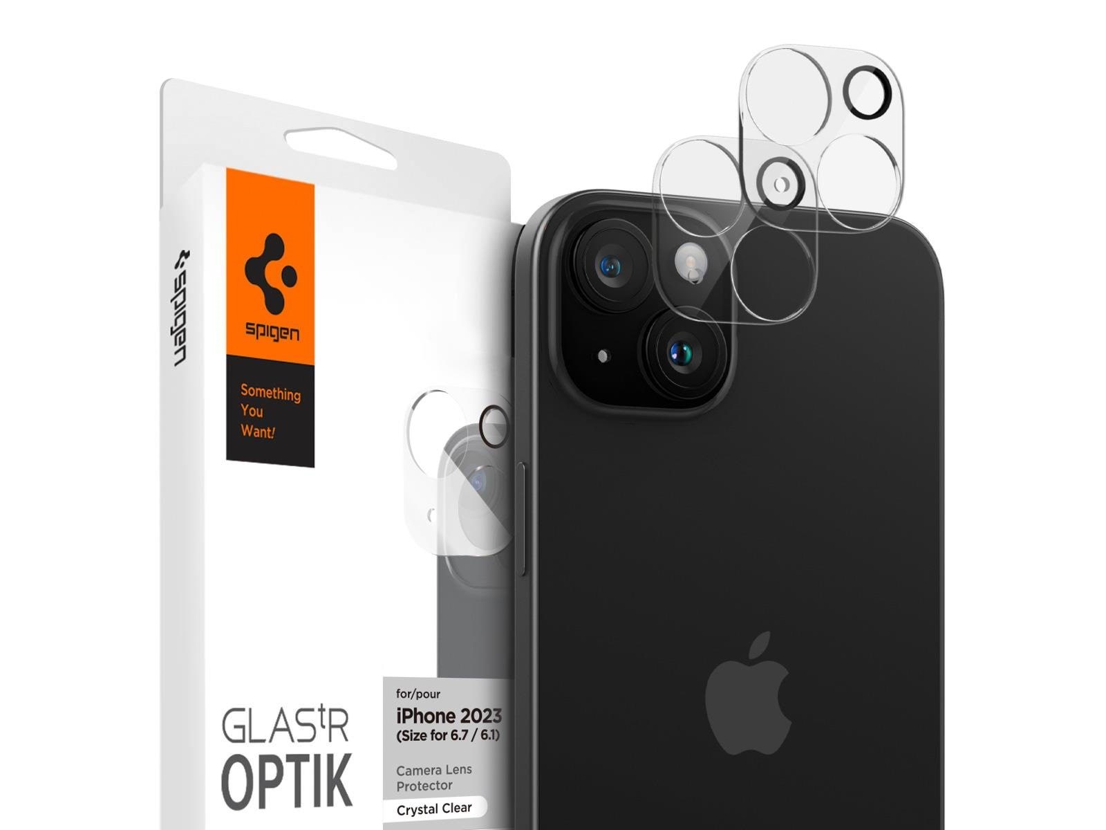 Spigen Glass tR Optik 2 Pack - crystal clear - iPhone 15/15 Plus/14/14 Plus