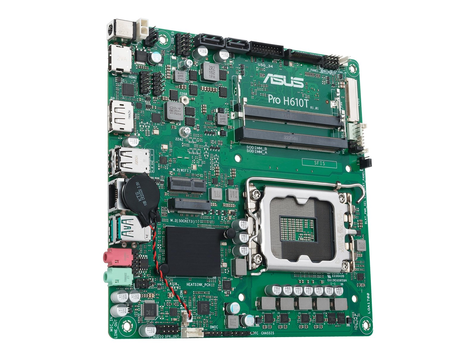 ASUS PRO H610T-CSM Bundkort - Intel H610 - Intel LGA1700 socket - DDR5 ...