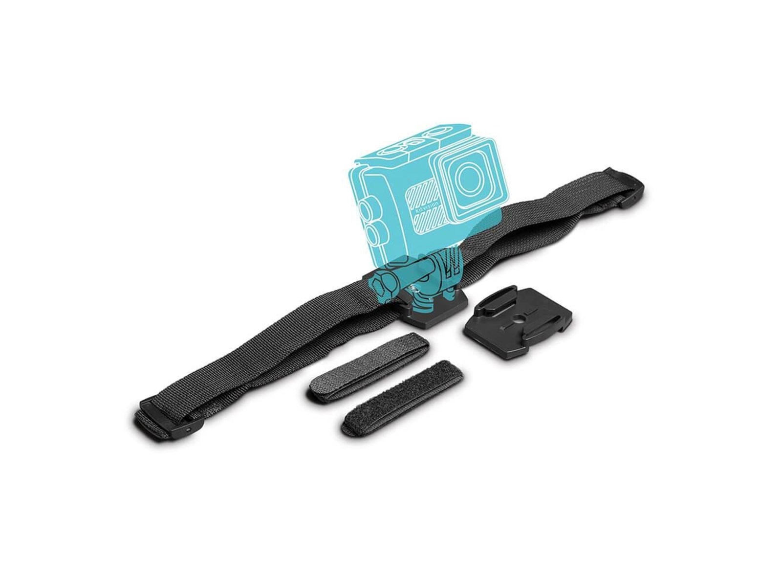 KITVISION Helmet Mount for Action Cameras -Works with GoPro Hero