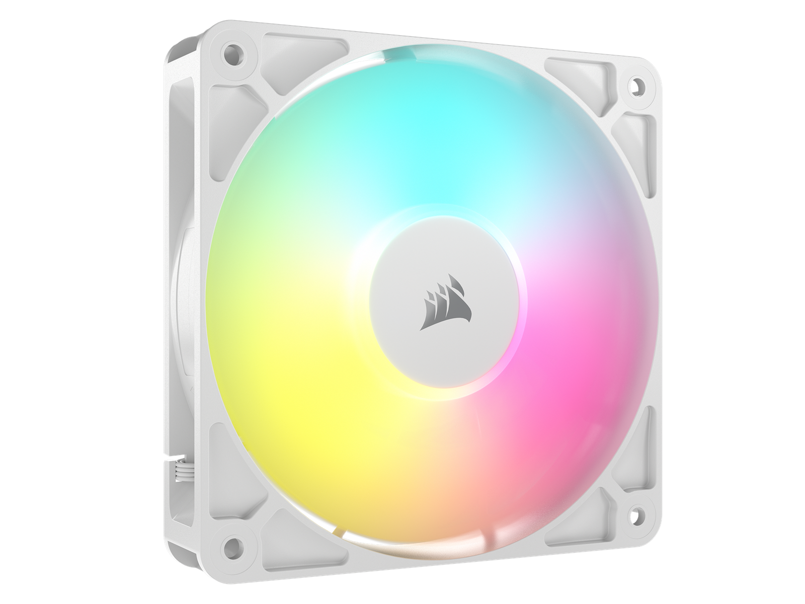 Corsair RS120 ARGB 3-pack - Kabinet køler - 120mm - Hvid med RGB - 36 dBA