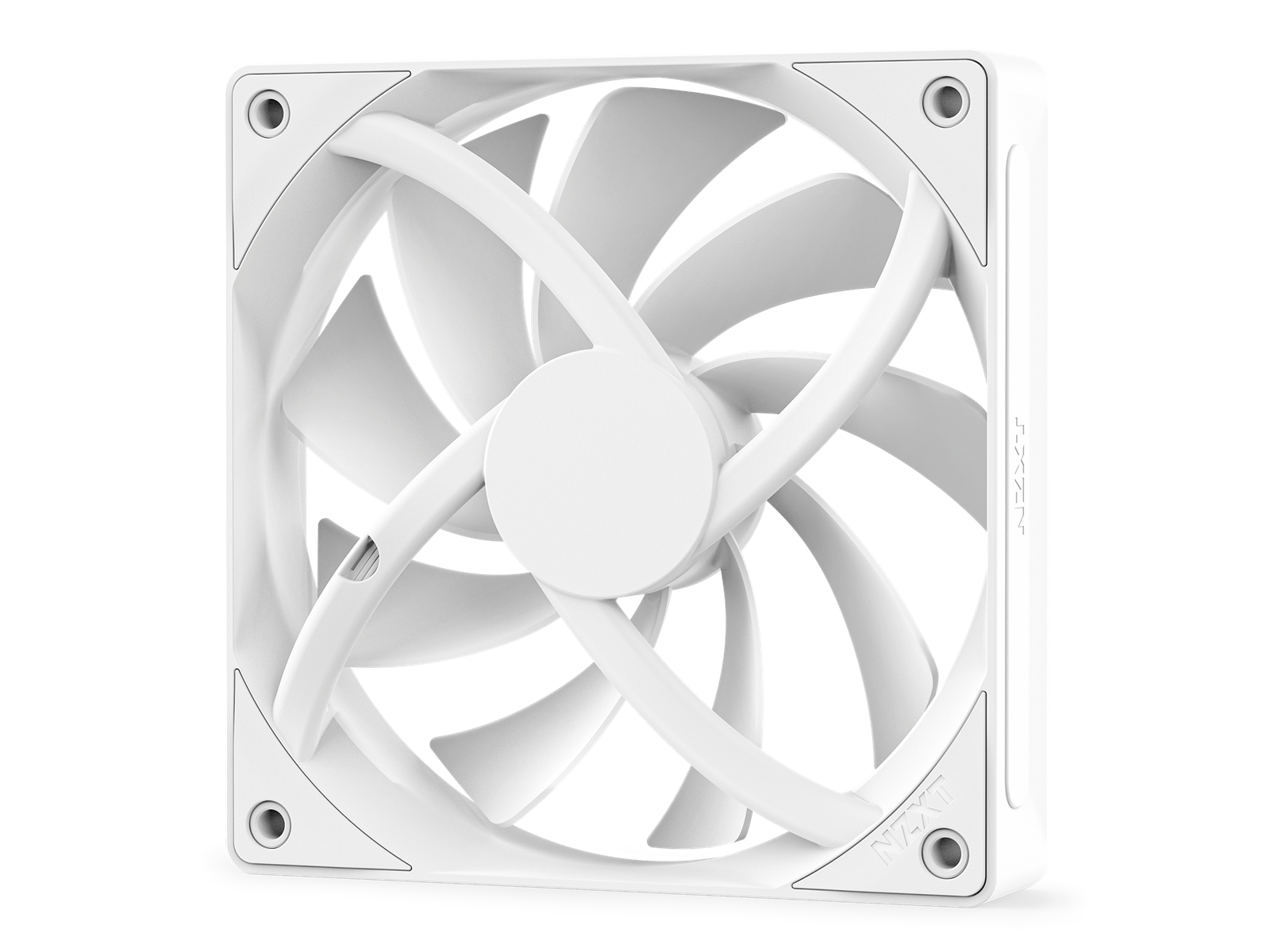 NZXT F120Q V2 Quiet Airflow - Kabinet køler - 120mm - Hvid - 25 dBA
