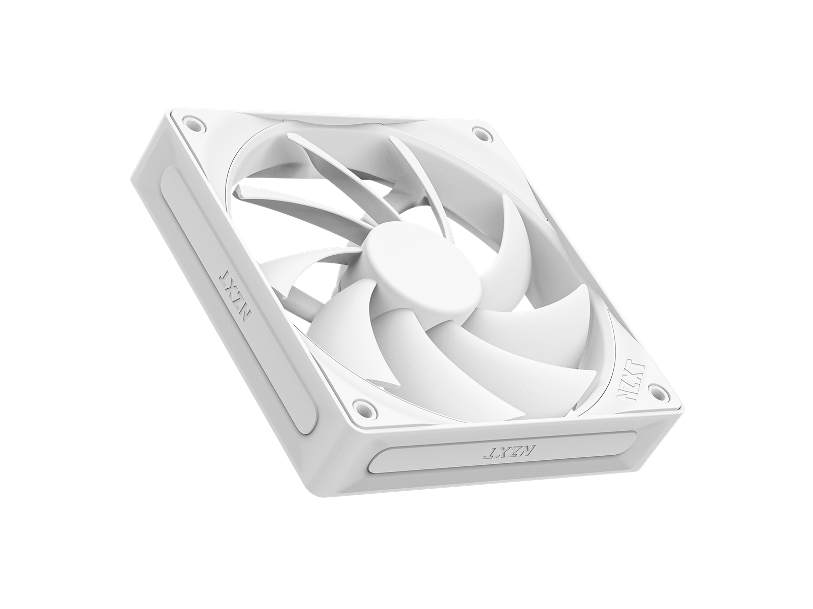 NZXT F120Q V2 Quiet Airflow - Kabinet køler - 120mm - Hvid - 25 dBA