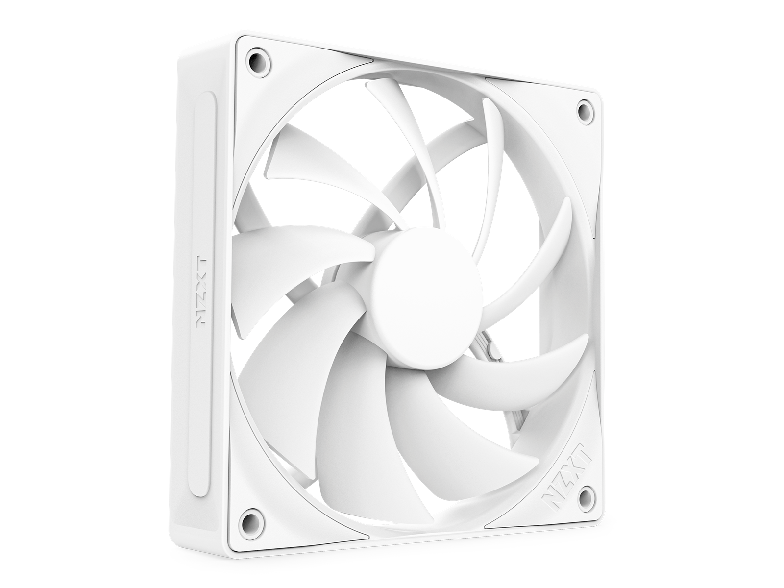 NZXT F120Q V2 Quiet Airflow - Kabinet køler - 120mm - Hvid - 25 dBA