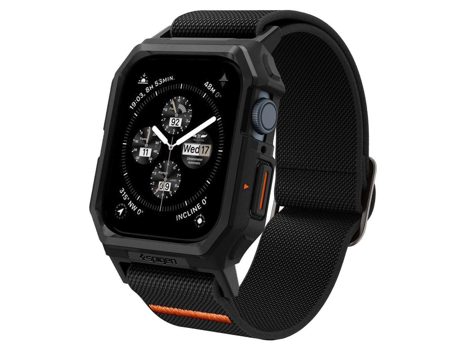 Spigen Lite Fit Pro - matte black - Apple Watch 45mm/44mm | Billig