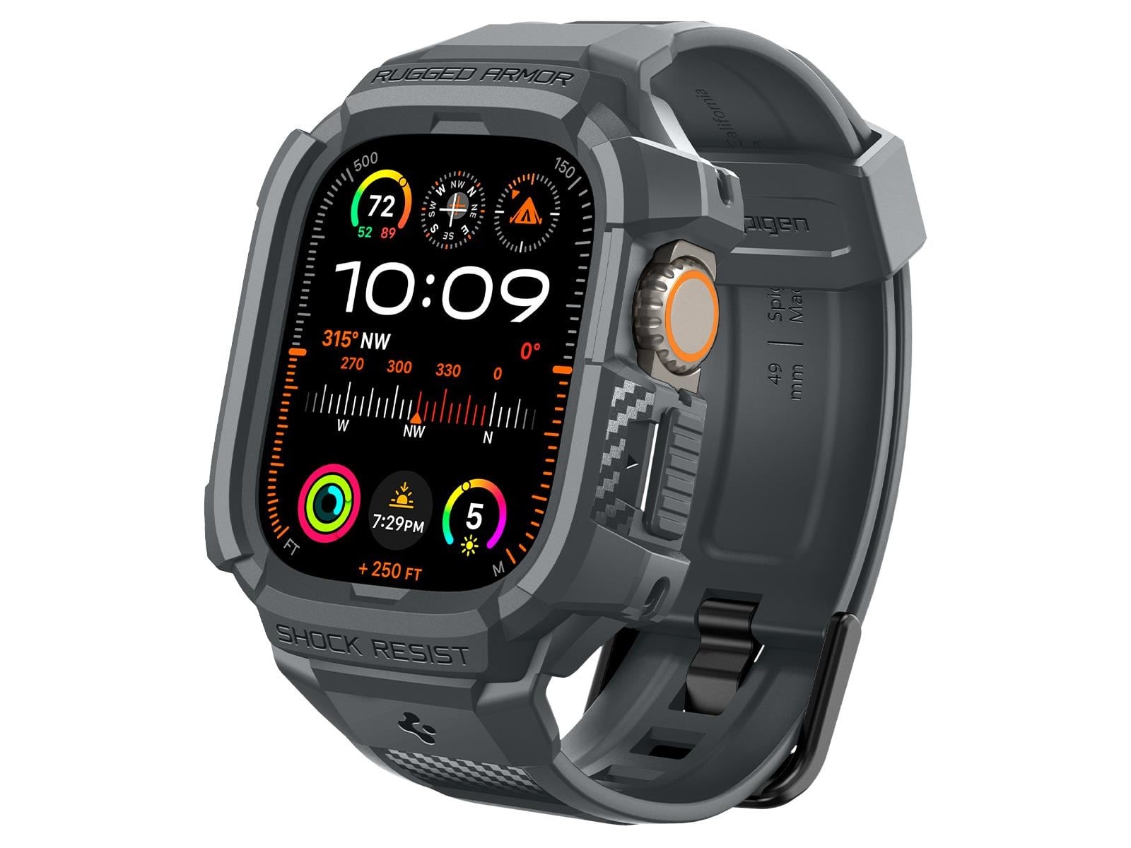 Spigen Rugged Armor Pro - dark gray - Apple Watch Ultra 3/2/1 49mm