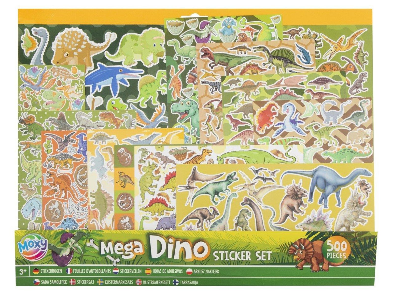 Creative Craft Group Moxy - Mega Sticker Set Dino (500 pcs) | Billig