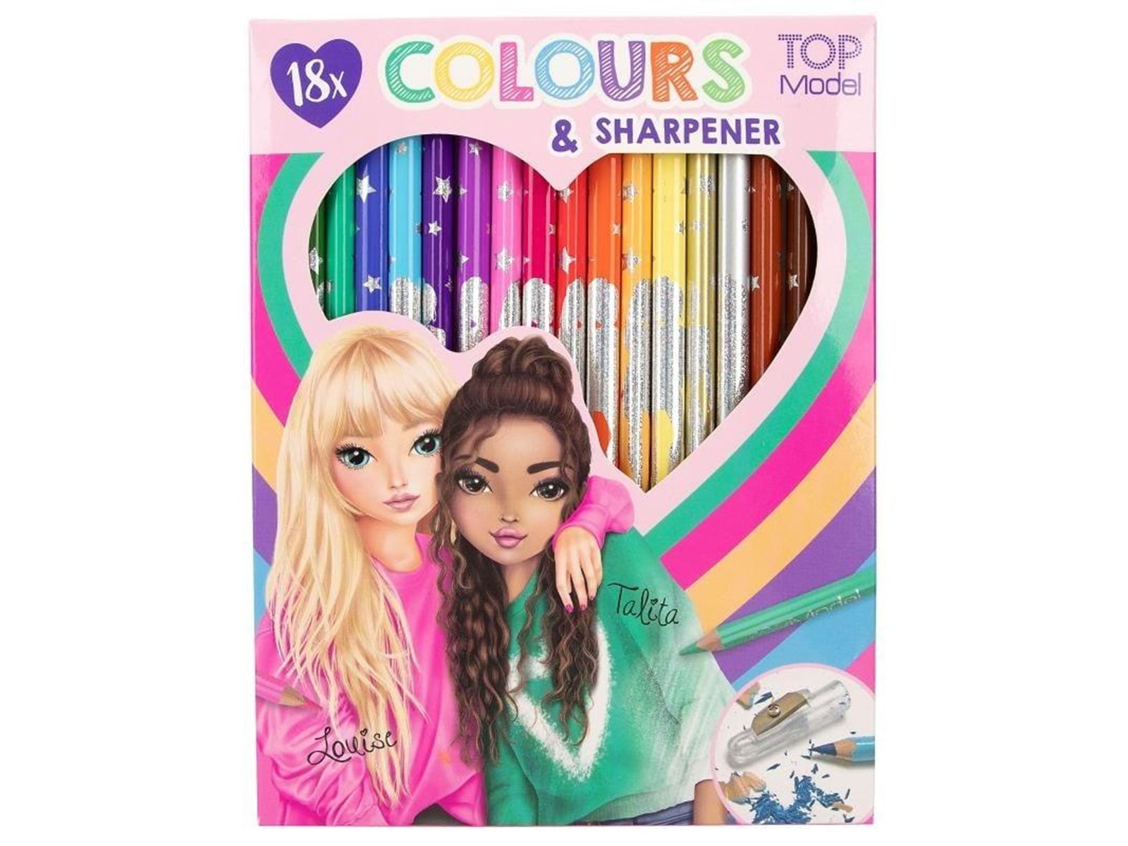 Topmodel 18 Colouring Pencilswith sharpener | Billig