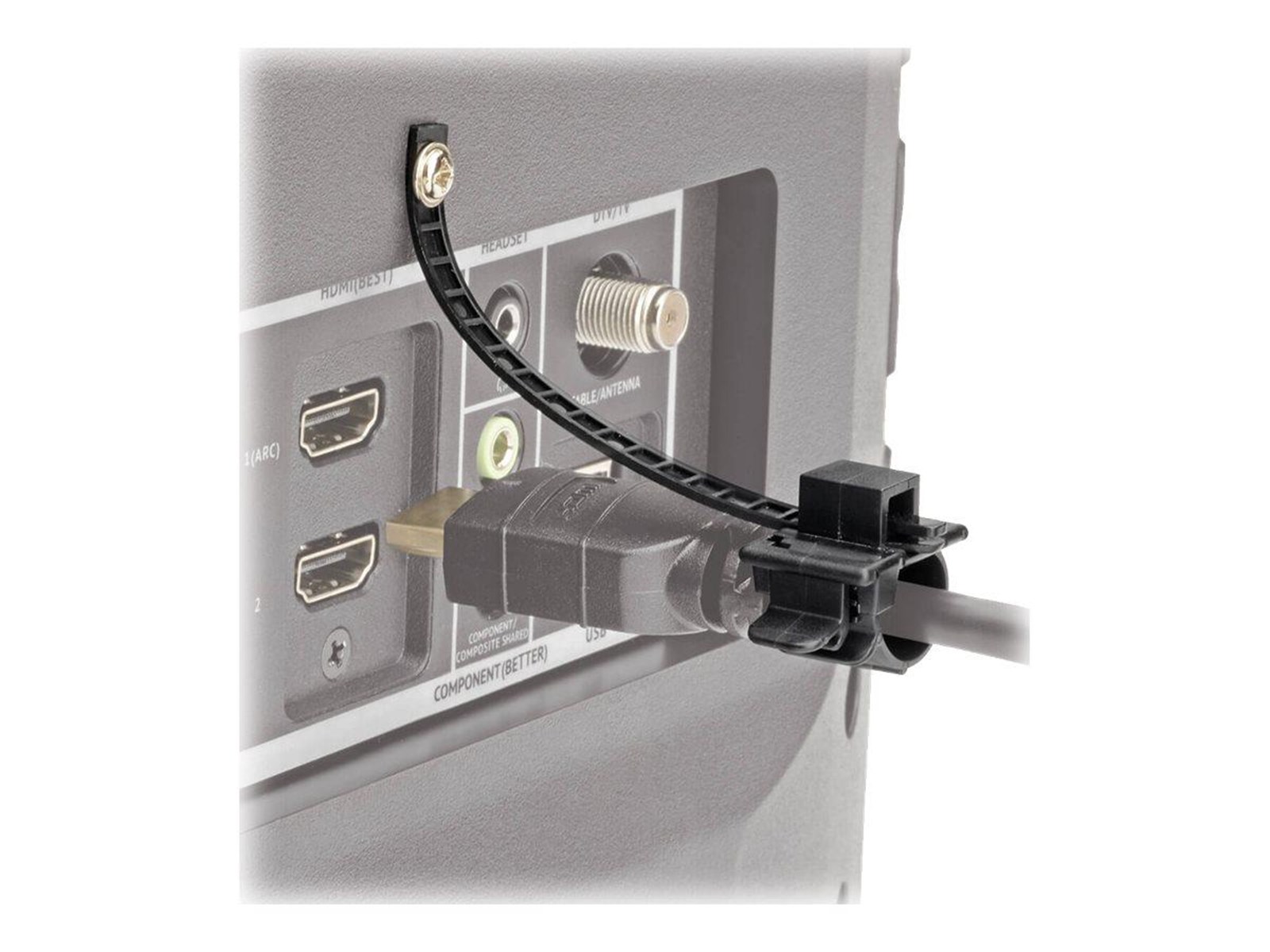 Eaton Series HDMI Cable Lock Clamp Tie Screw for HDTVs Blu-Ray ...