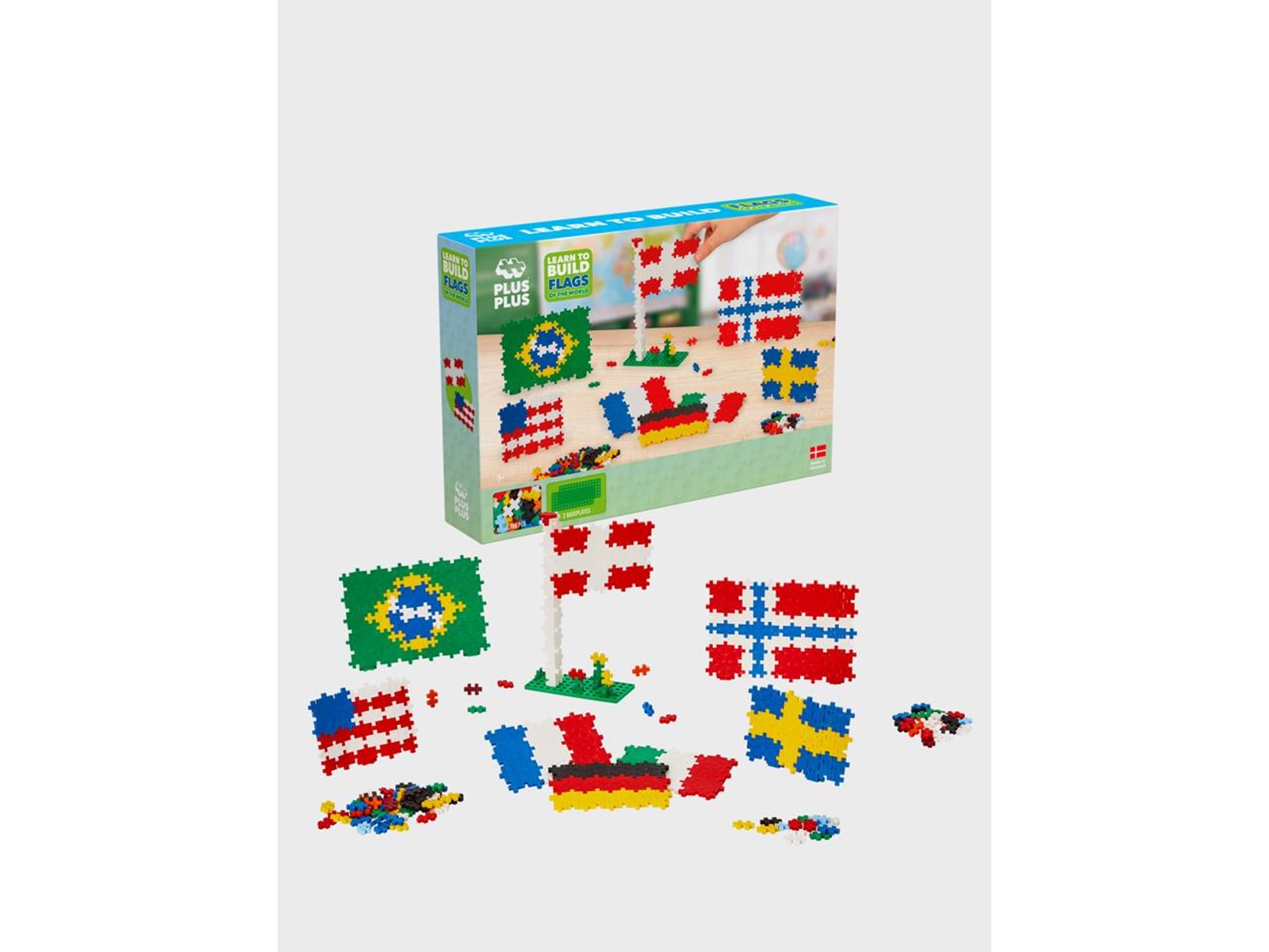 Plus-Plus - Learn To Build Flags of the World | Billig