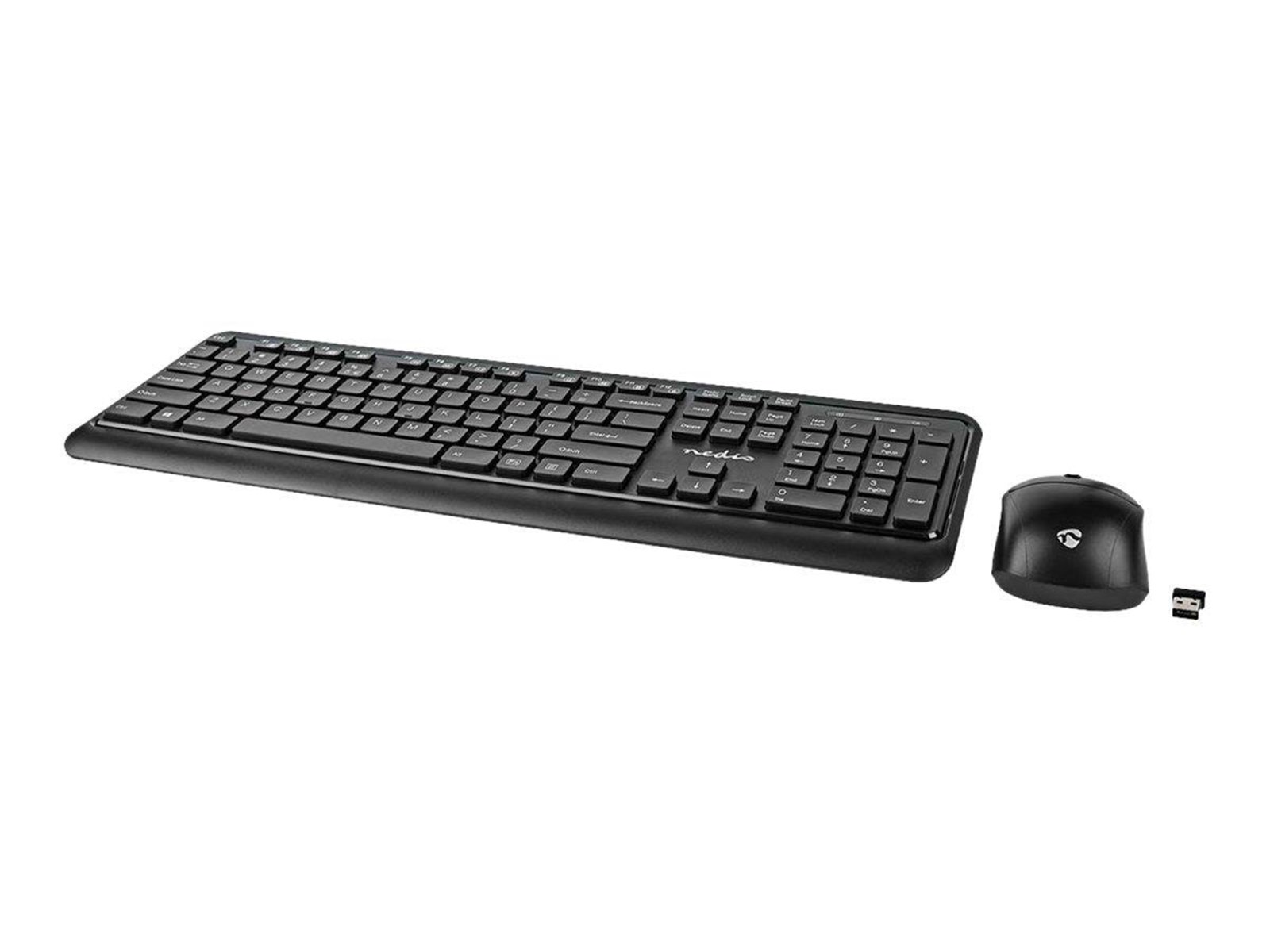 Nedis - keyboard and mouse set - QWERTY - US - black - Tastatur & Mus ...