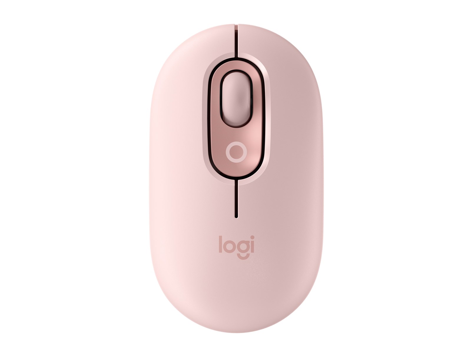 Logitech POP Mouse with Emoji - Rose - Mus - Optisk - 3 knapper - Pink