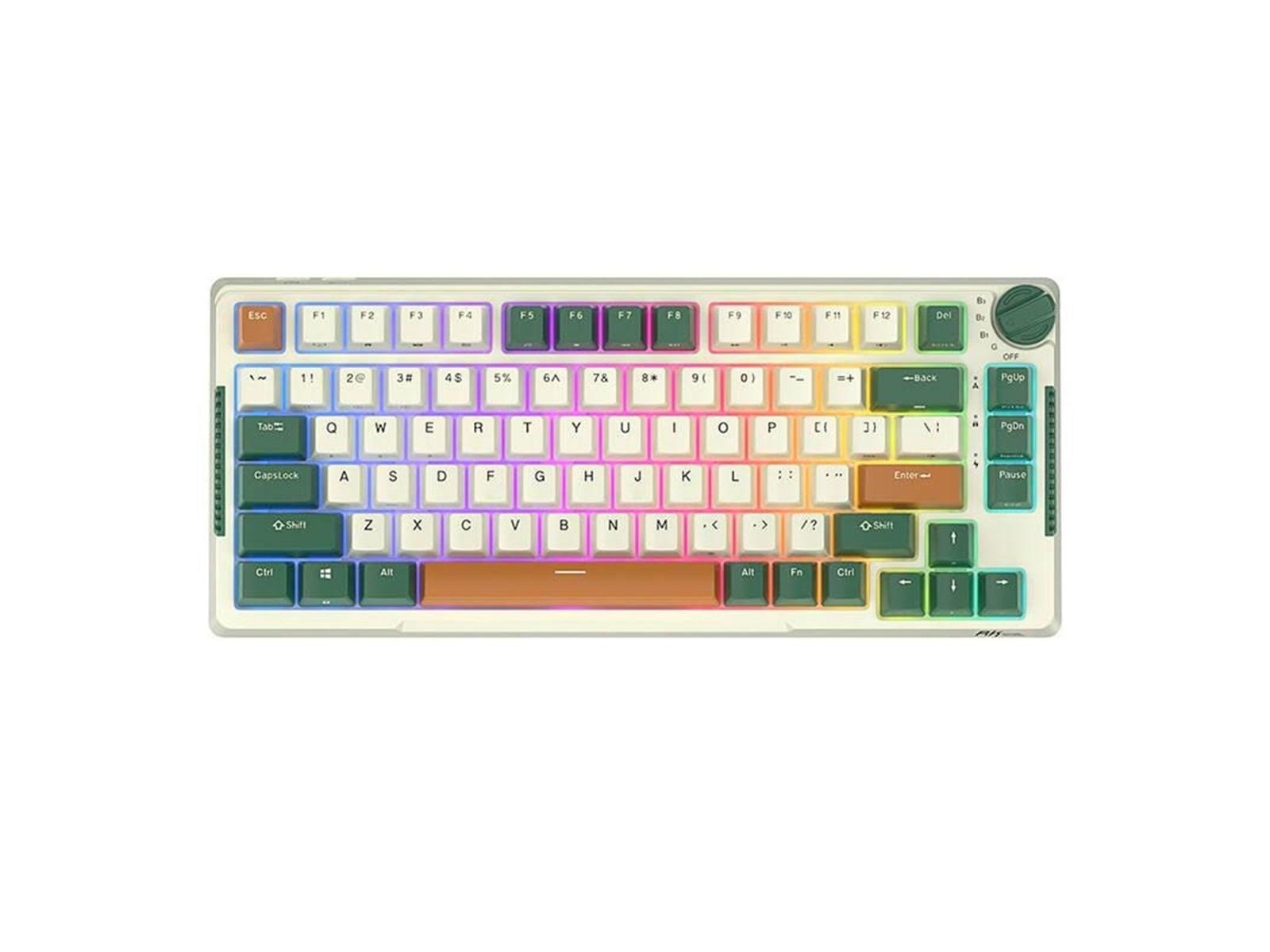 Royal Kludge RKH81 RGB mechanical keyboard Sky cyan switch (green ...