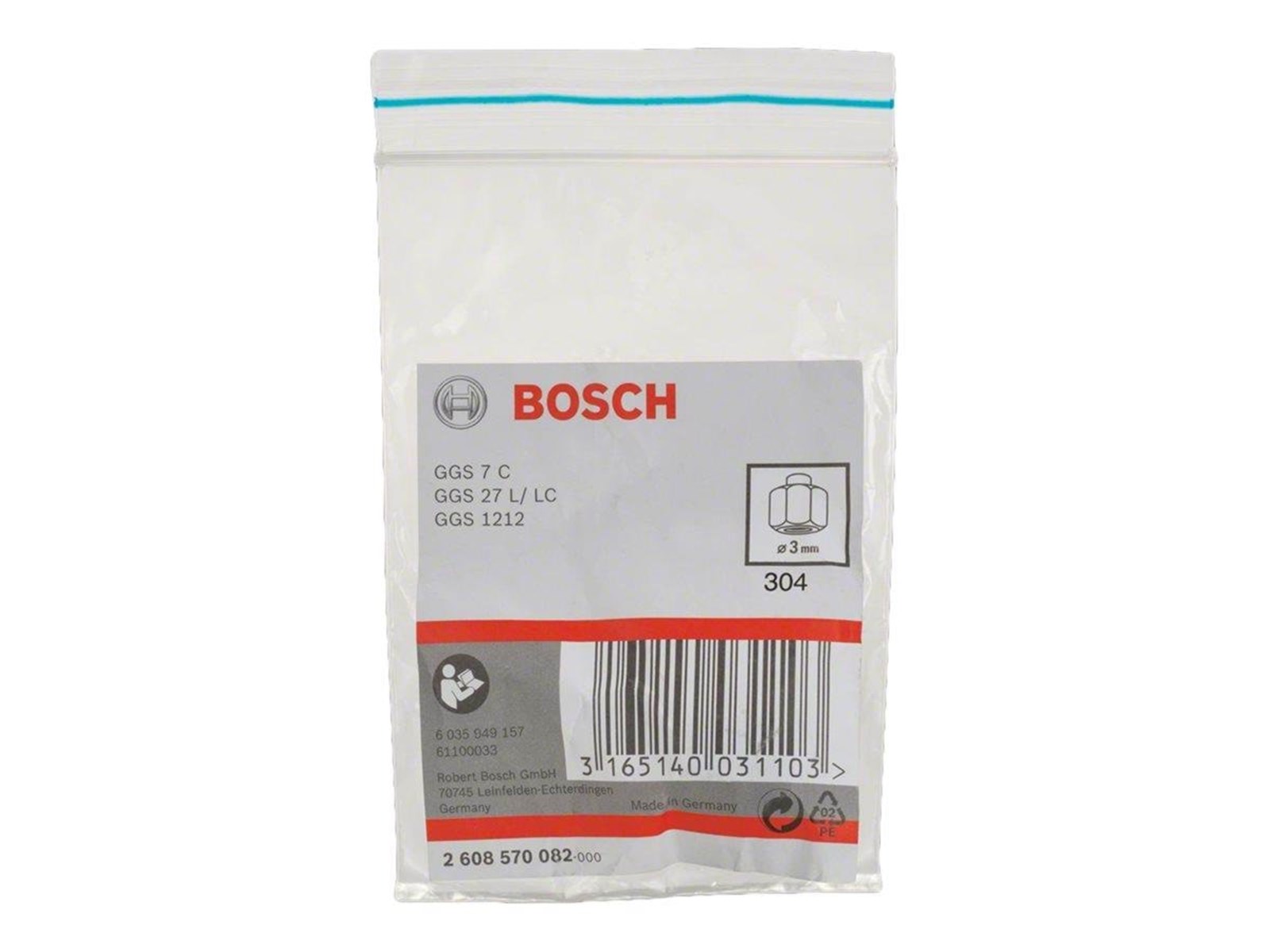 Bosch collet with locking nut | Billig