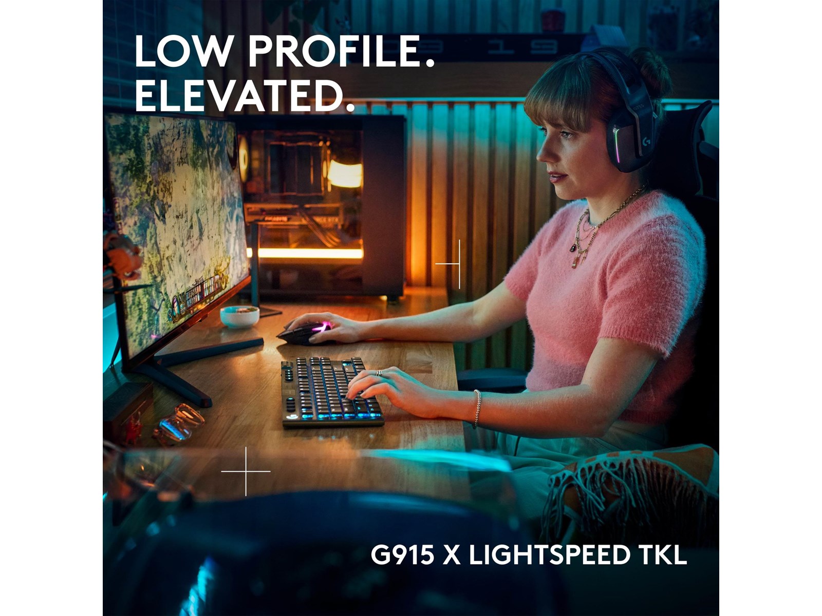 Logitech G915 X LIGHTSPEED TKL - Clicky - 80 % (TKL) - Gaming Tastatur ...