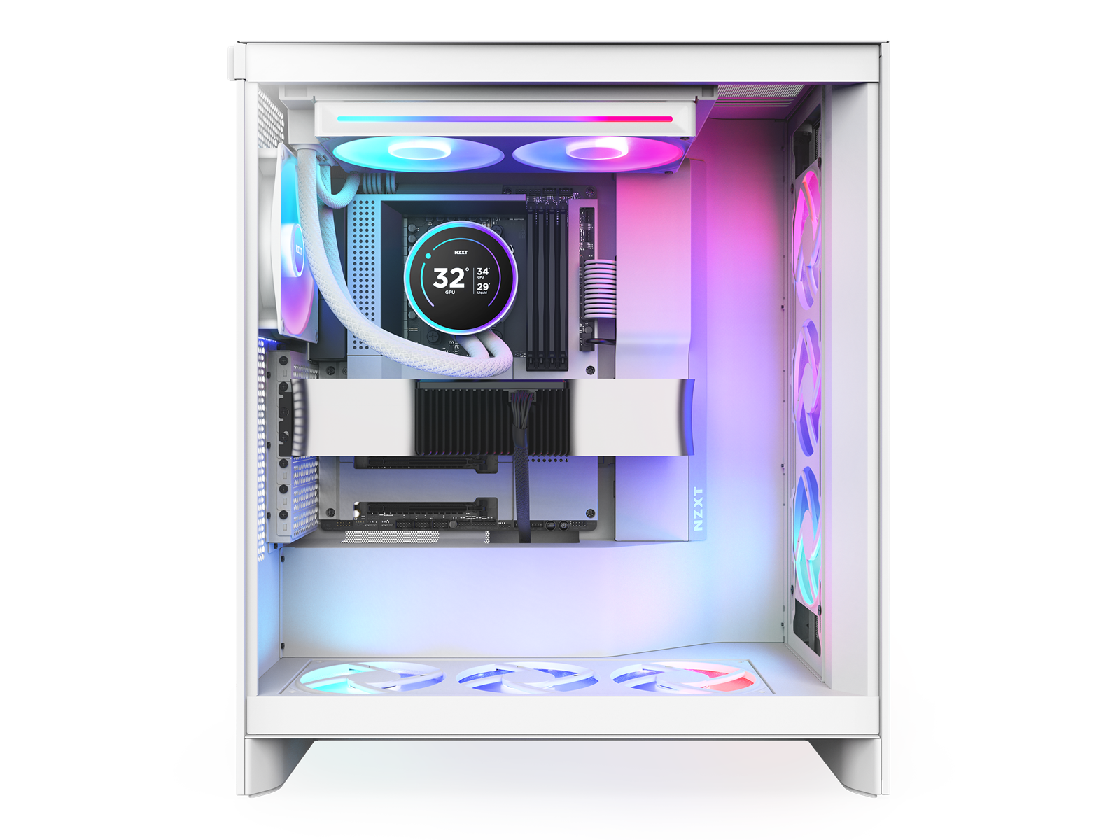 NZXT Kraken Elite RGB V2 280 (2024) - Hvid - CPU Vandkøling - Max 30 dBA