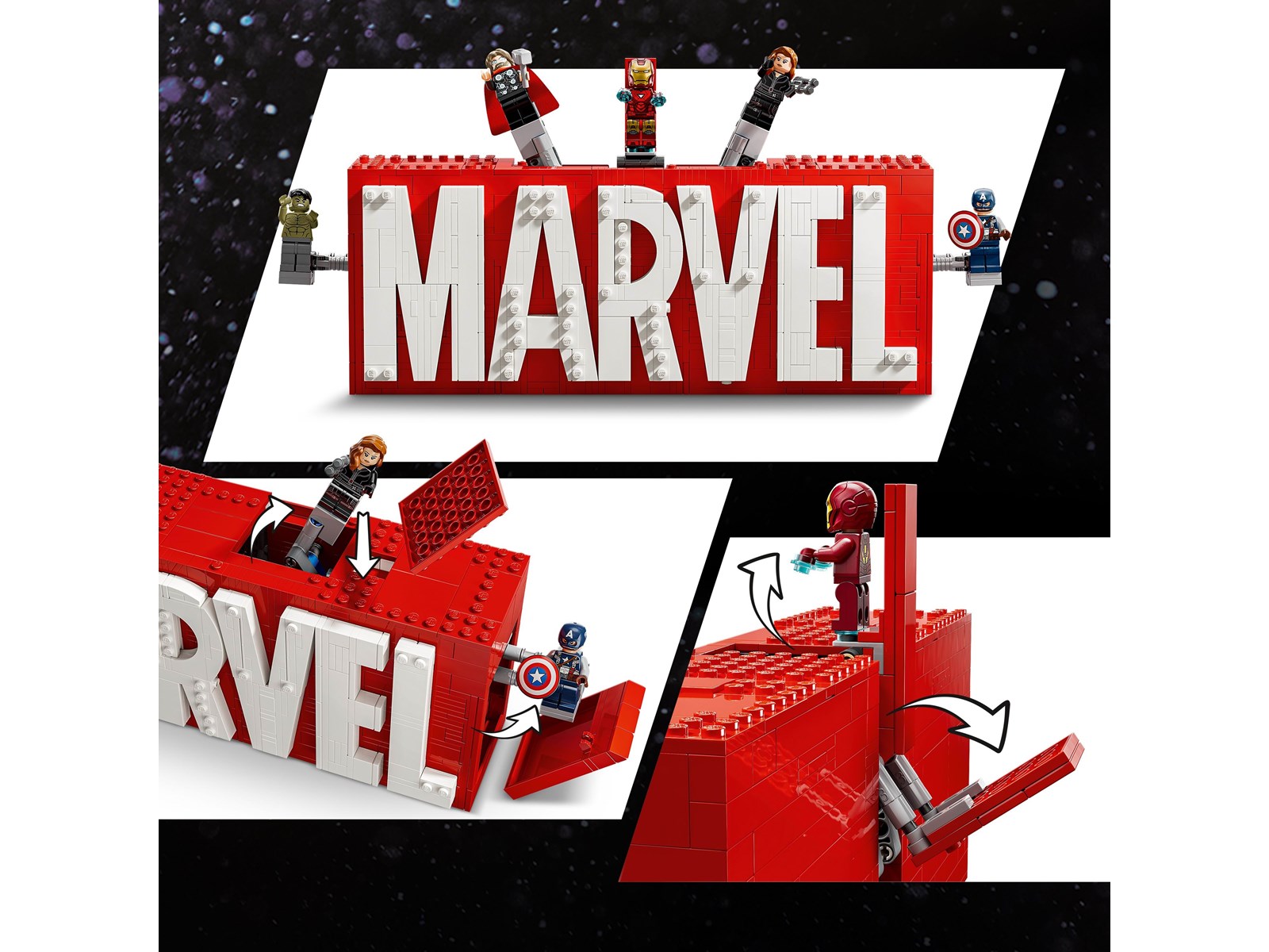 LEGO Super Heroes Marvel 76313 MARVEL-logo og minifigurer | På lager