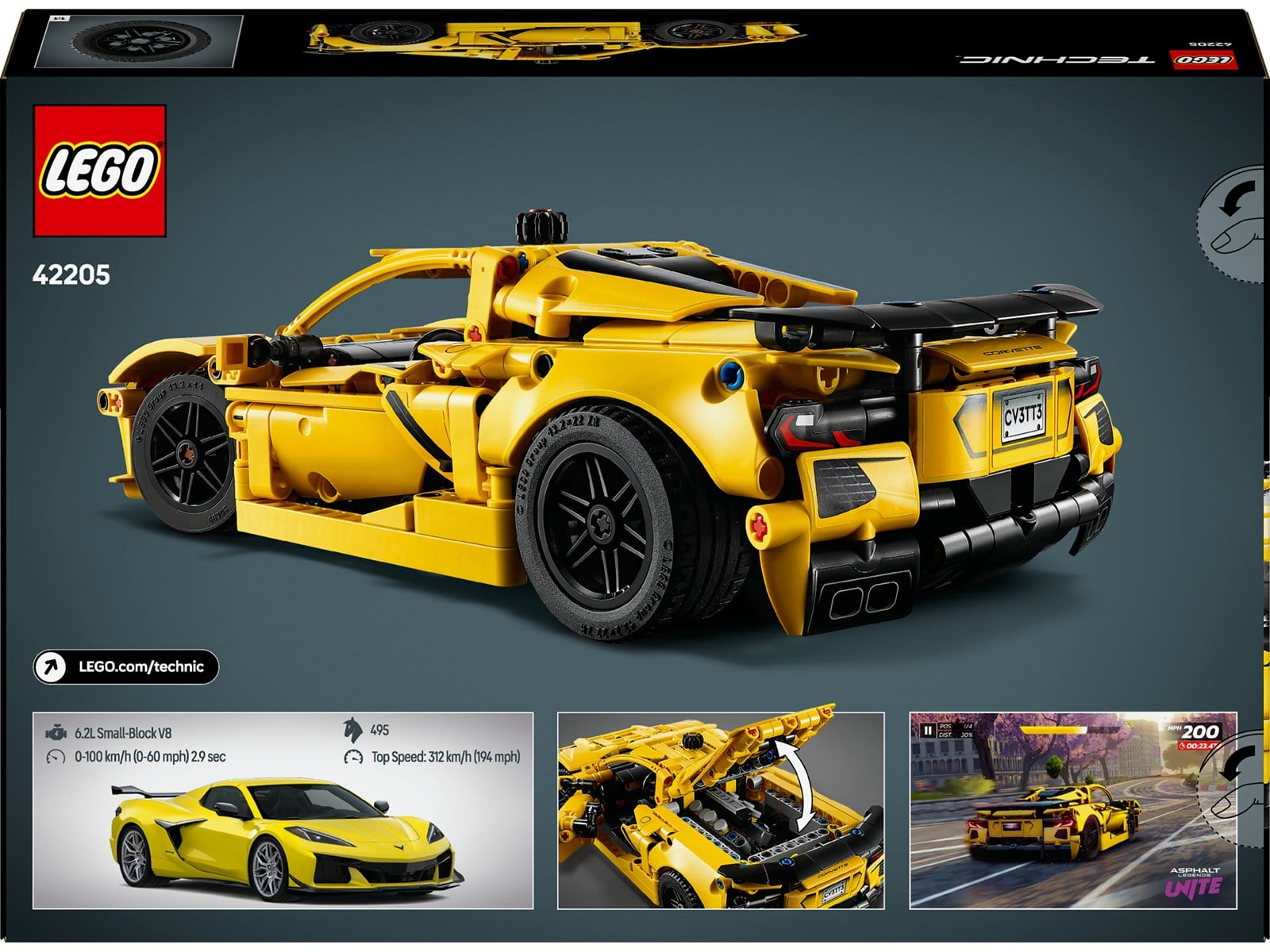 LEGO Technic 42205 Chevrolet Corvette Stingray | På lager | Billig