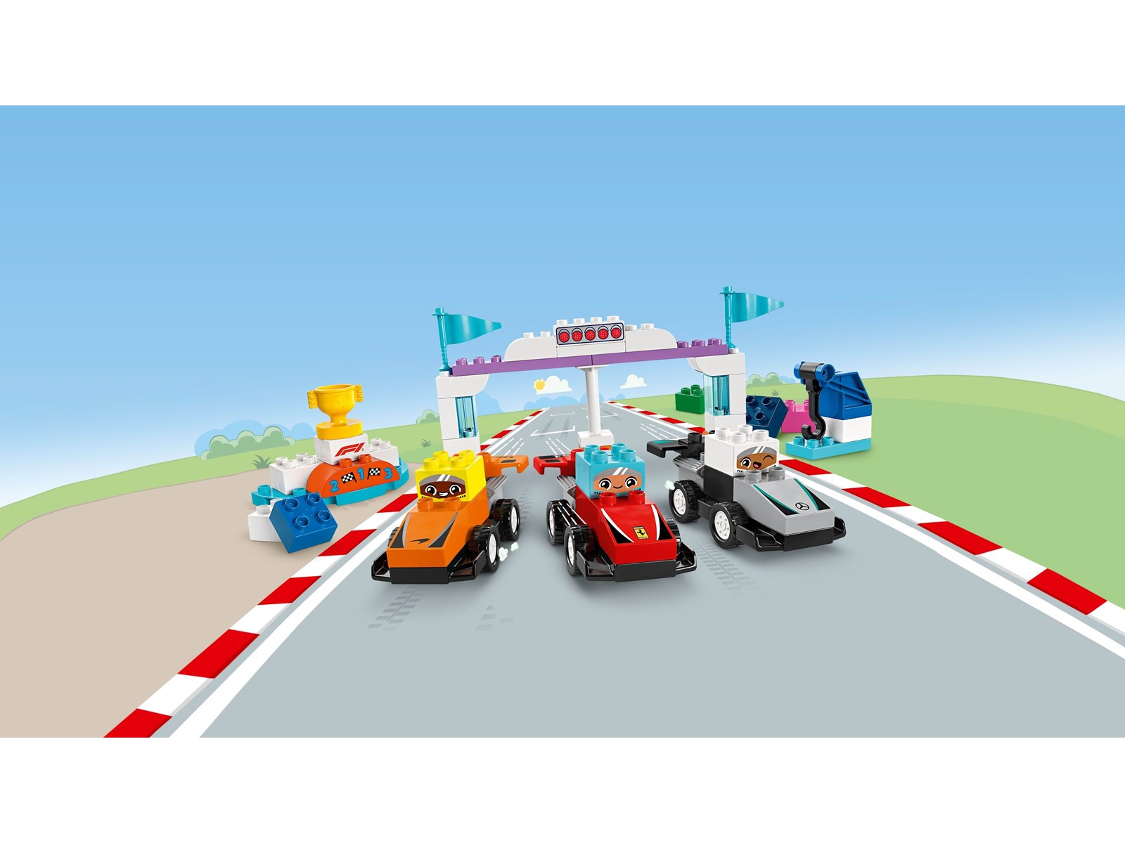 LEGO DUPLO 10445 F1®-teams med racerbiler og kørere | På lager