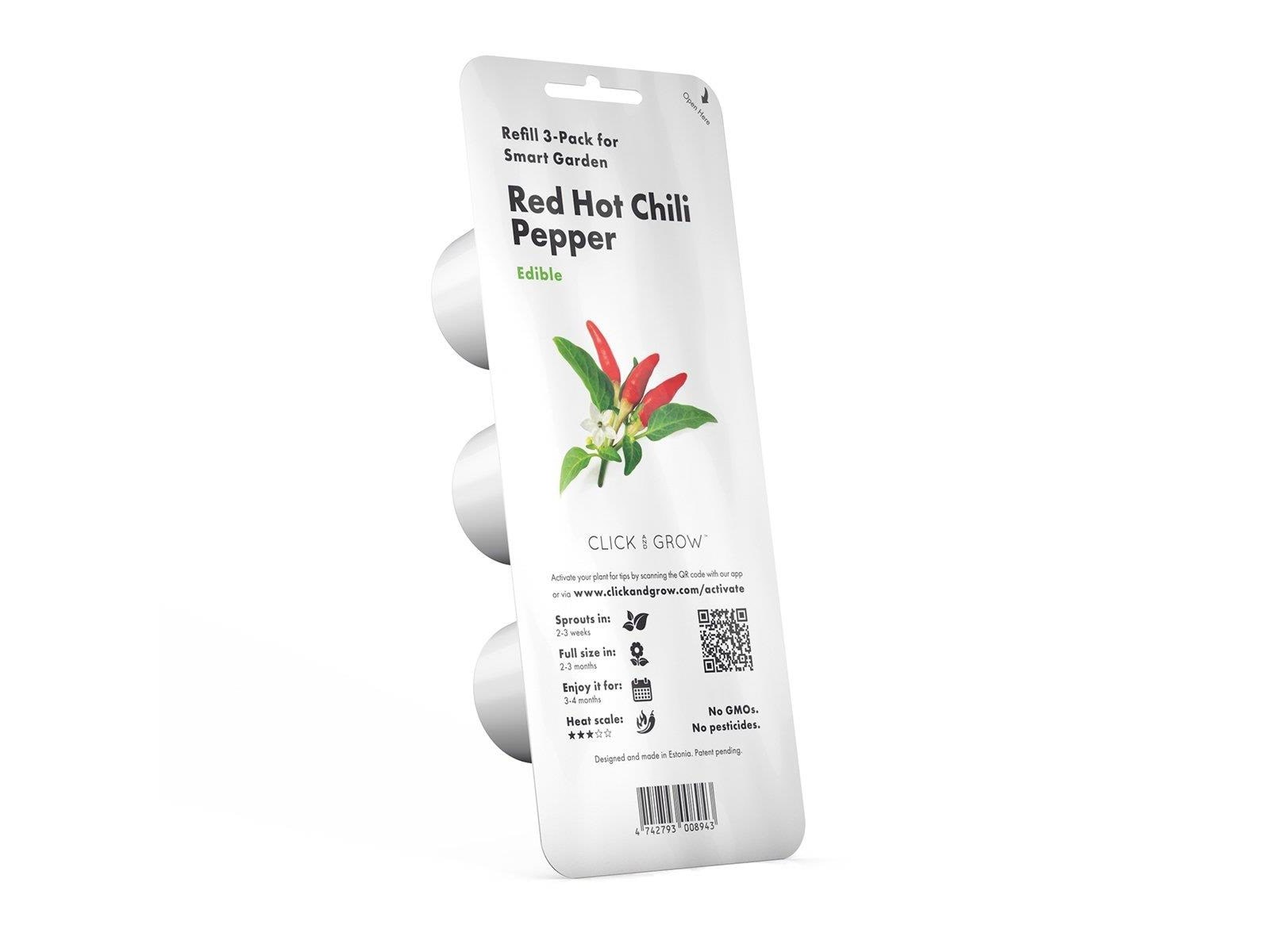 Click & Grow Click and Grow Smart Garden Refill 3-pack - Red Hot Chili ...